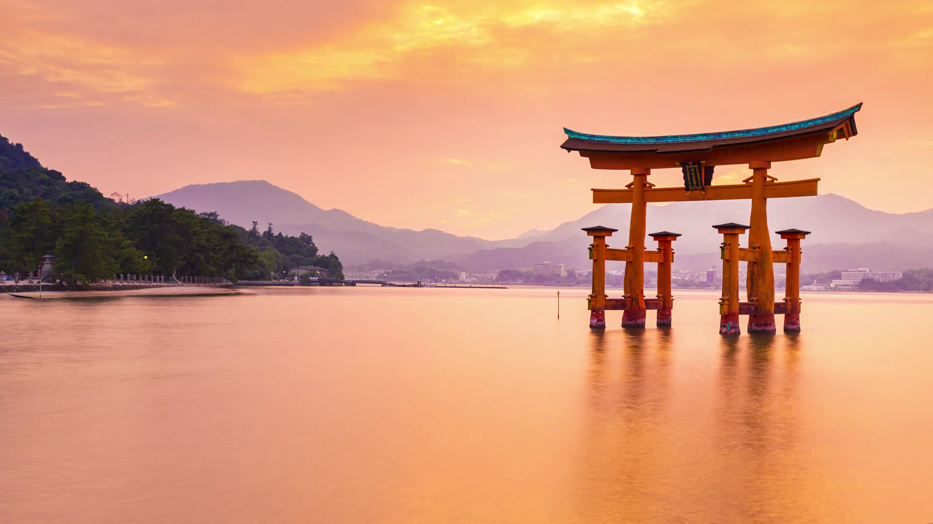 Sunset Time-lapse Of Famous Shinto Gate Of Stock Footage SBV-301473703 ...