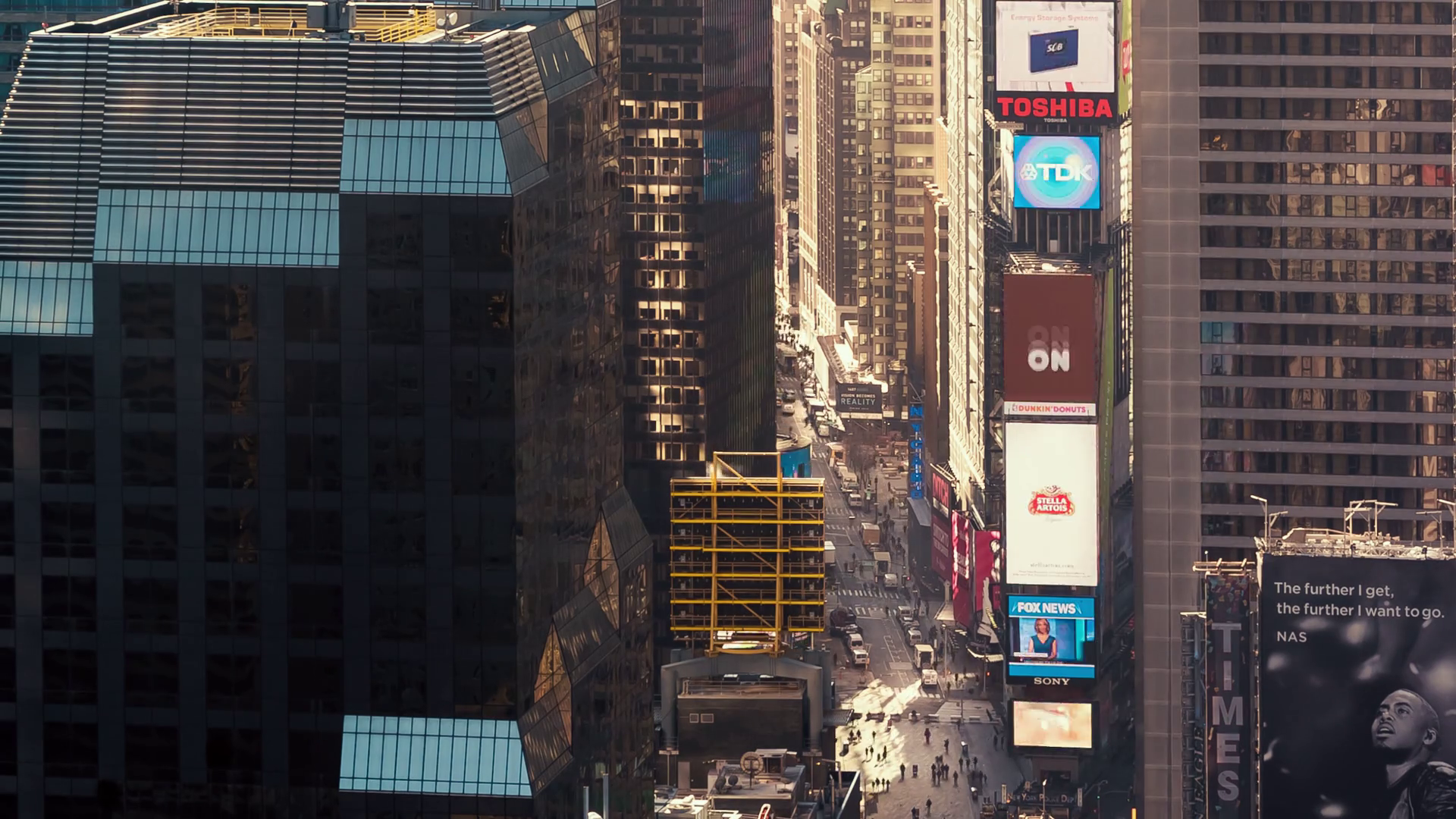 Times Square Nyc Time-lapse At Sunrise Stock Footage SBV-304659163 ...