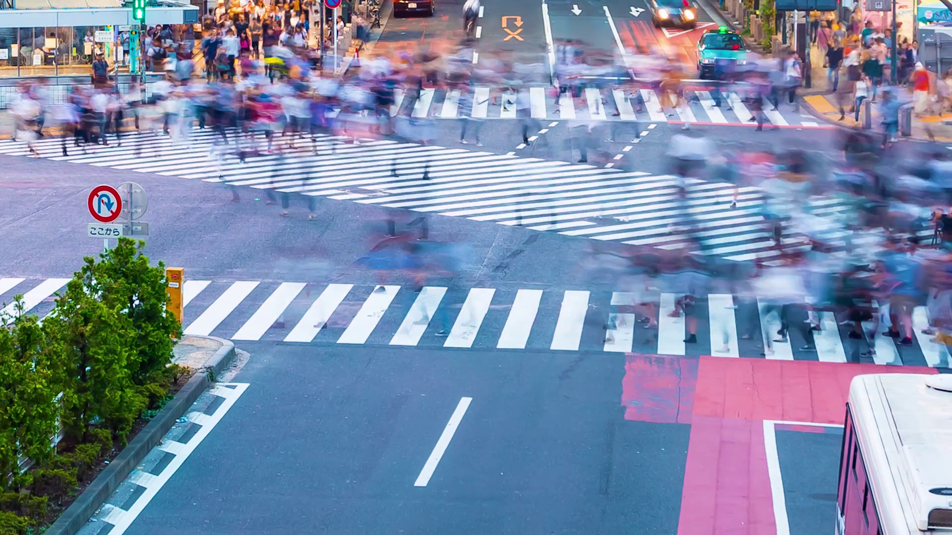 People Cross Famous Intersection In Shibuya Stock Footage SBV-323168712 ...