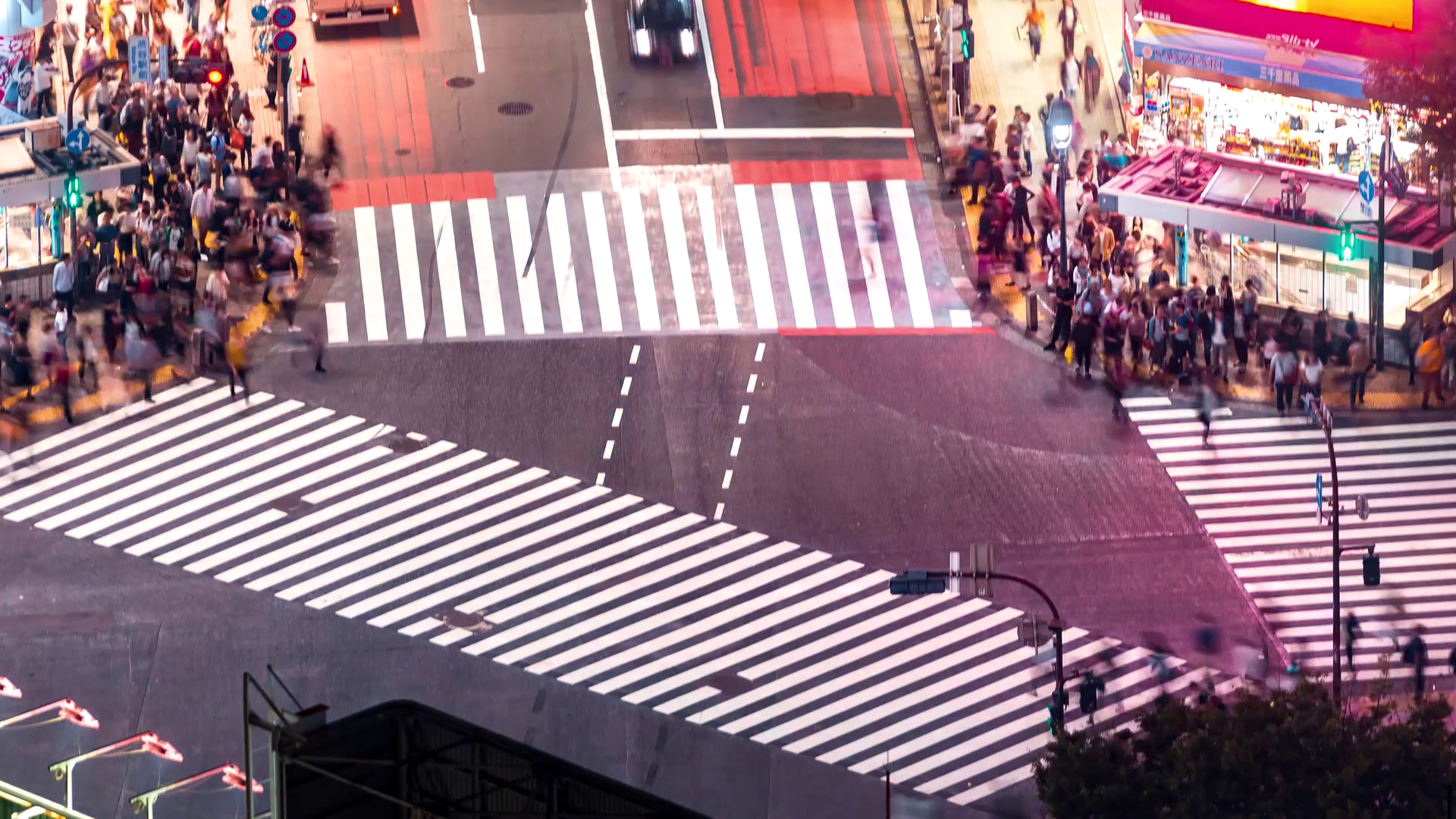 Time-lapse Of Famous Scramble Intersection Stock Footage SBV-322332486 ...