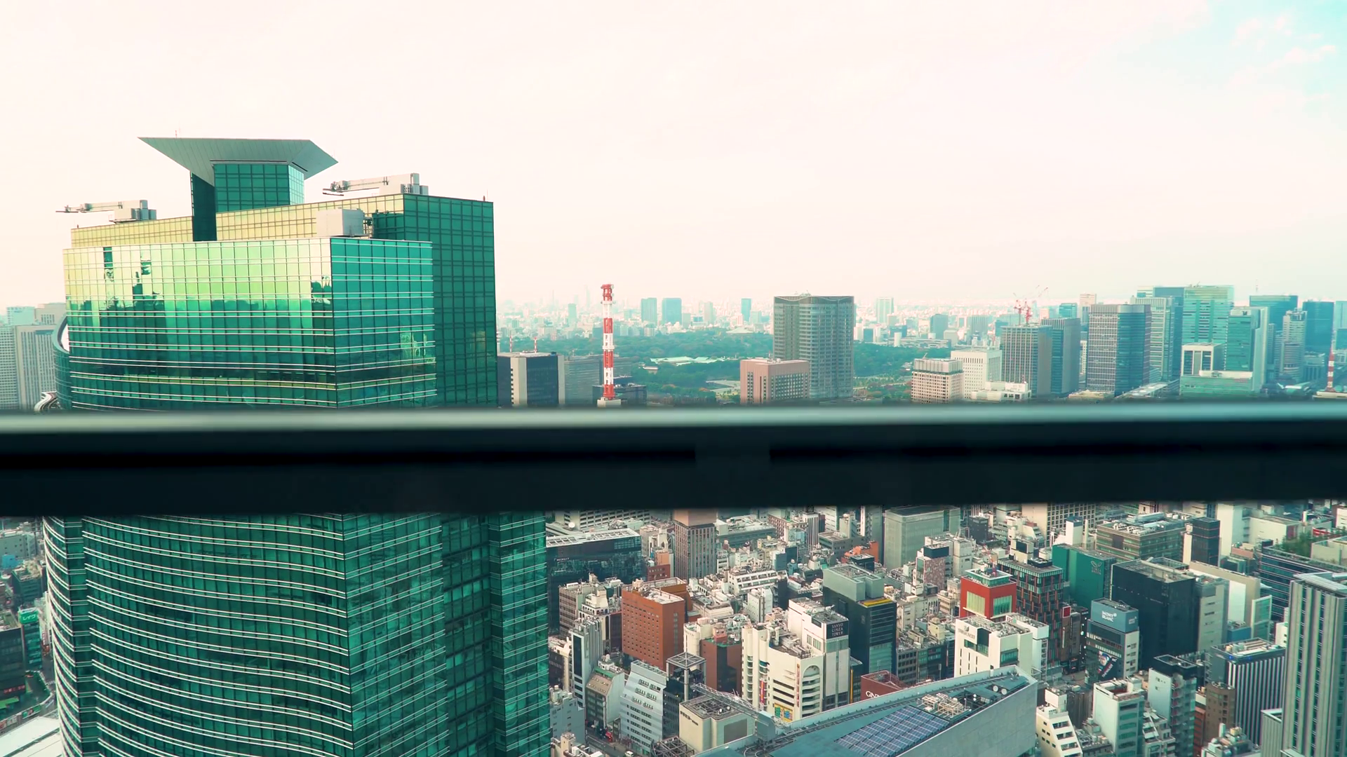 View Of Tokyo From Elevator In A Skyscraper Stock Footage SBV-324308445 ...