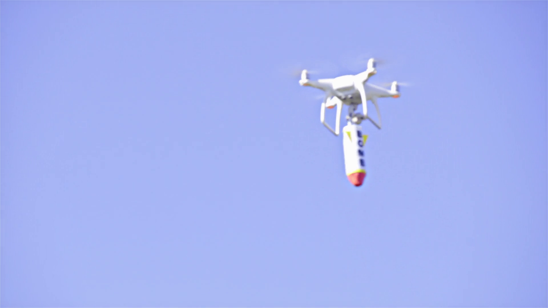 Drone Carry Bomb Explosives Over Target Drop Stock Footage SBV ...