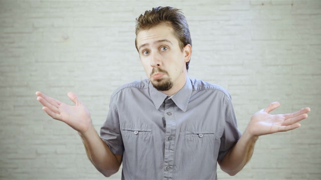 Guy Shrug Stock Footage: Royalty-Free Video Clips - Storyblocks