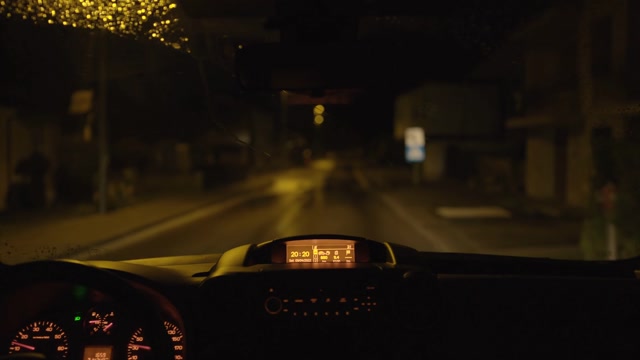 Car Driving At Night | Technology stock footage - Storyblocks