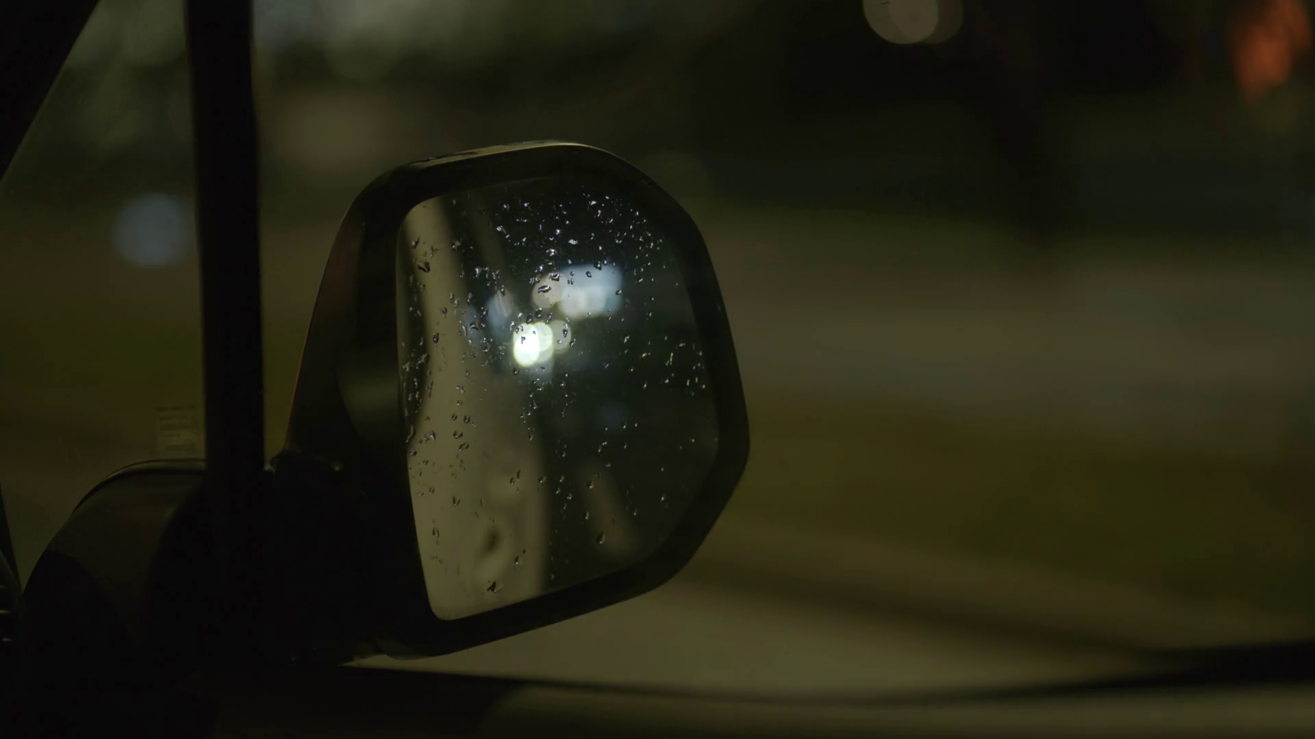 Car Drive At Night Focus On Side Mirror 4k Stock Footage SBV-347232872 ...