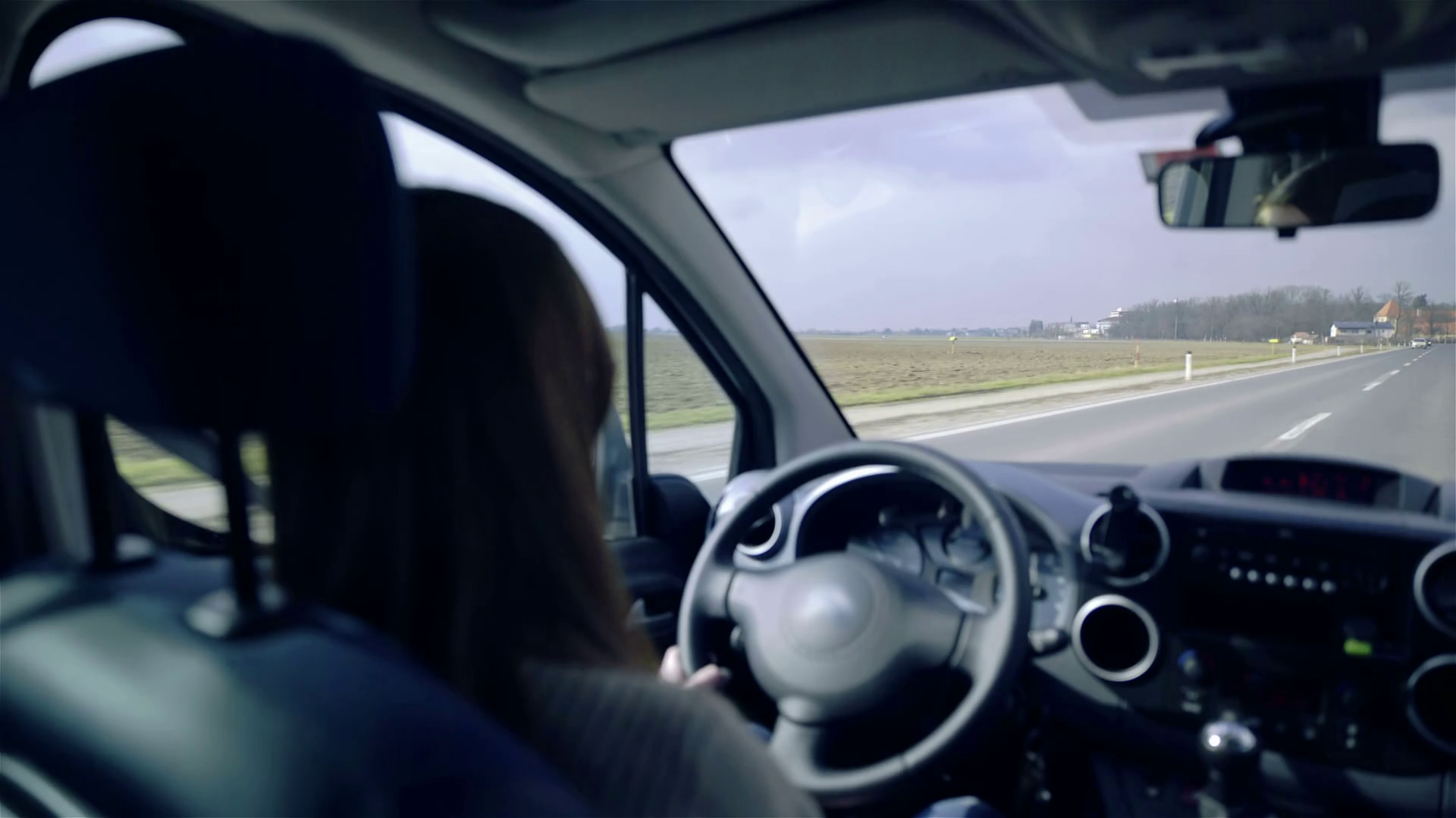 Countryside Busy Road From Inside Car 4k Stock Footage SBV-330365843 ...