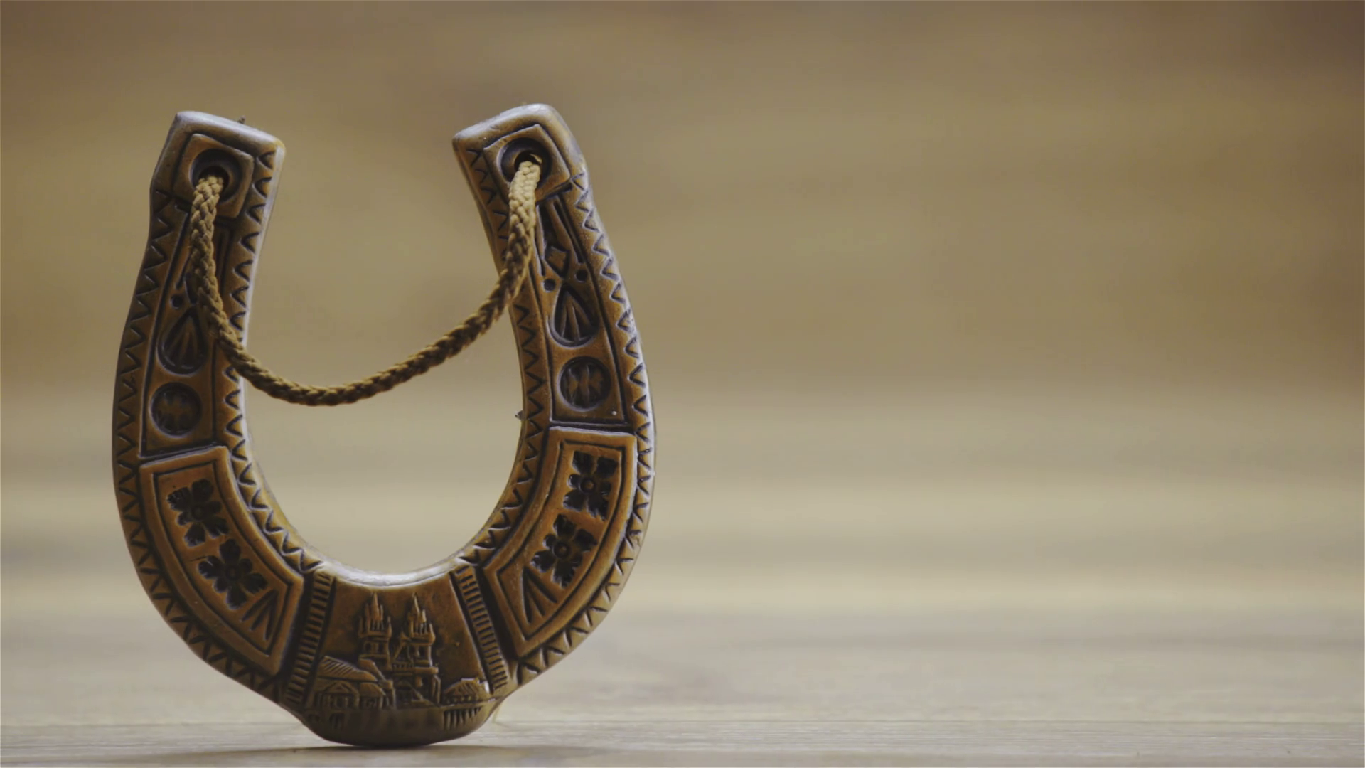 Decorated Lucky Charm Horseshoe Stand On Stock Footage SBV-348724779 ...