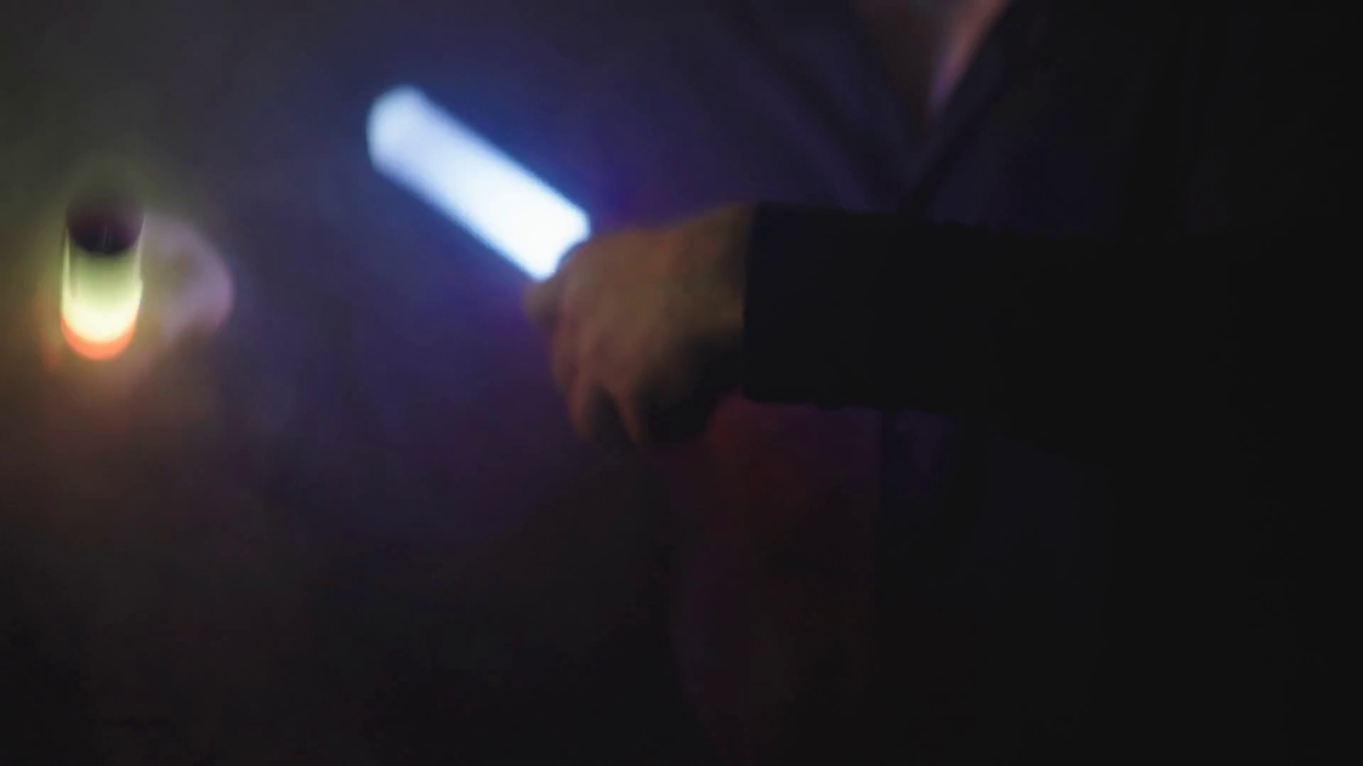 Headless Person With Three Colorful Light Stock Footage SBV-348751257 ...