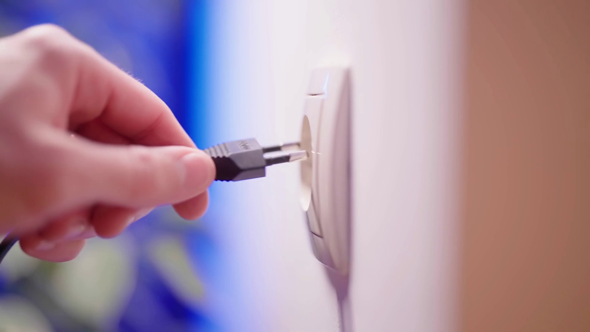 Plug In Plug Out Of Electric Outlet Thin Stock Footage SBV-348751377 ...