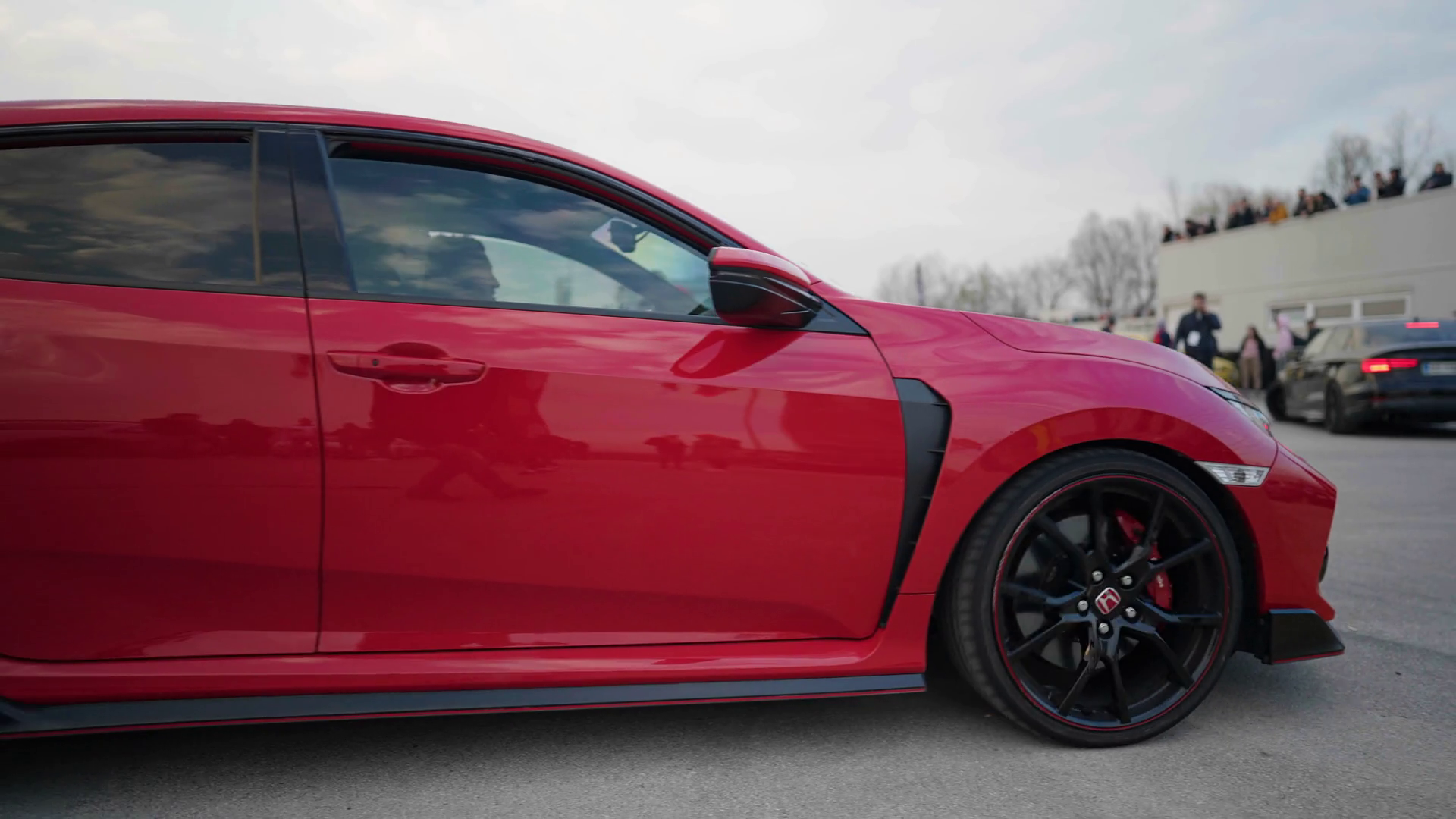 Performance Car Red Honda Civic Type-r At Stock Footage SBV-347153426 ...