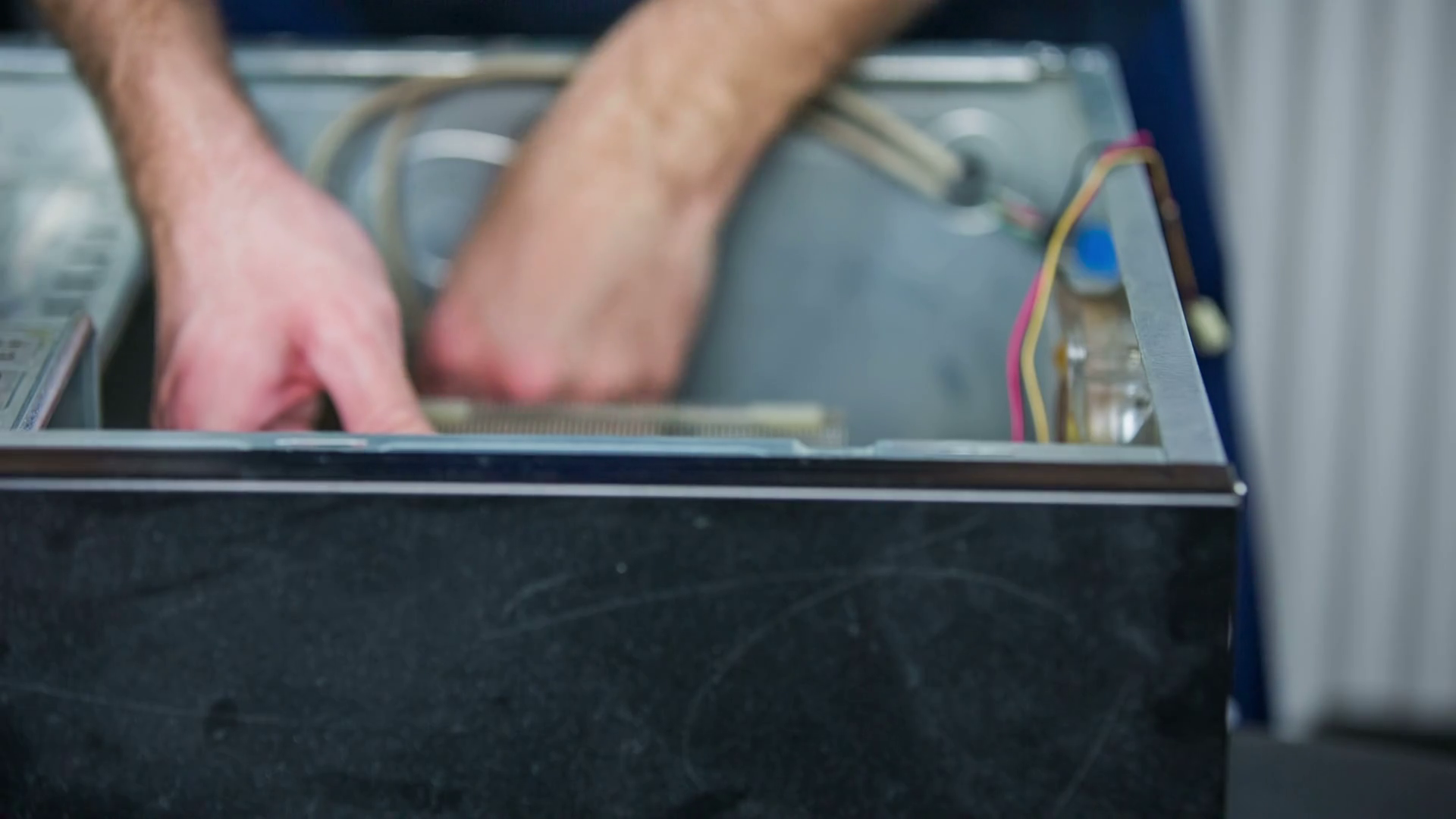 Removing Motherboard From Housing Close Up Stock Footage SBV-315977184 ...