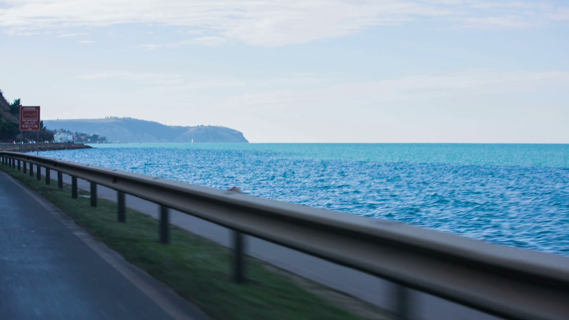 Sea Landscape From Car Vehicle Shot From Stock Footage SBV-315977759 ...