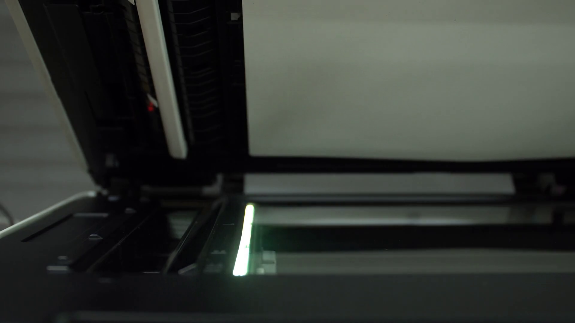 4k Scanner Light Copy Document Side View Uhd Stock Footage SBV ...