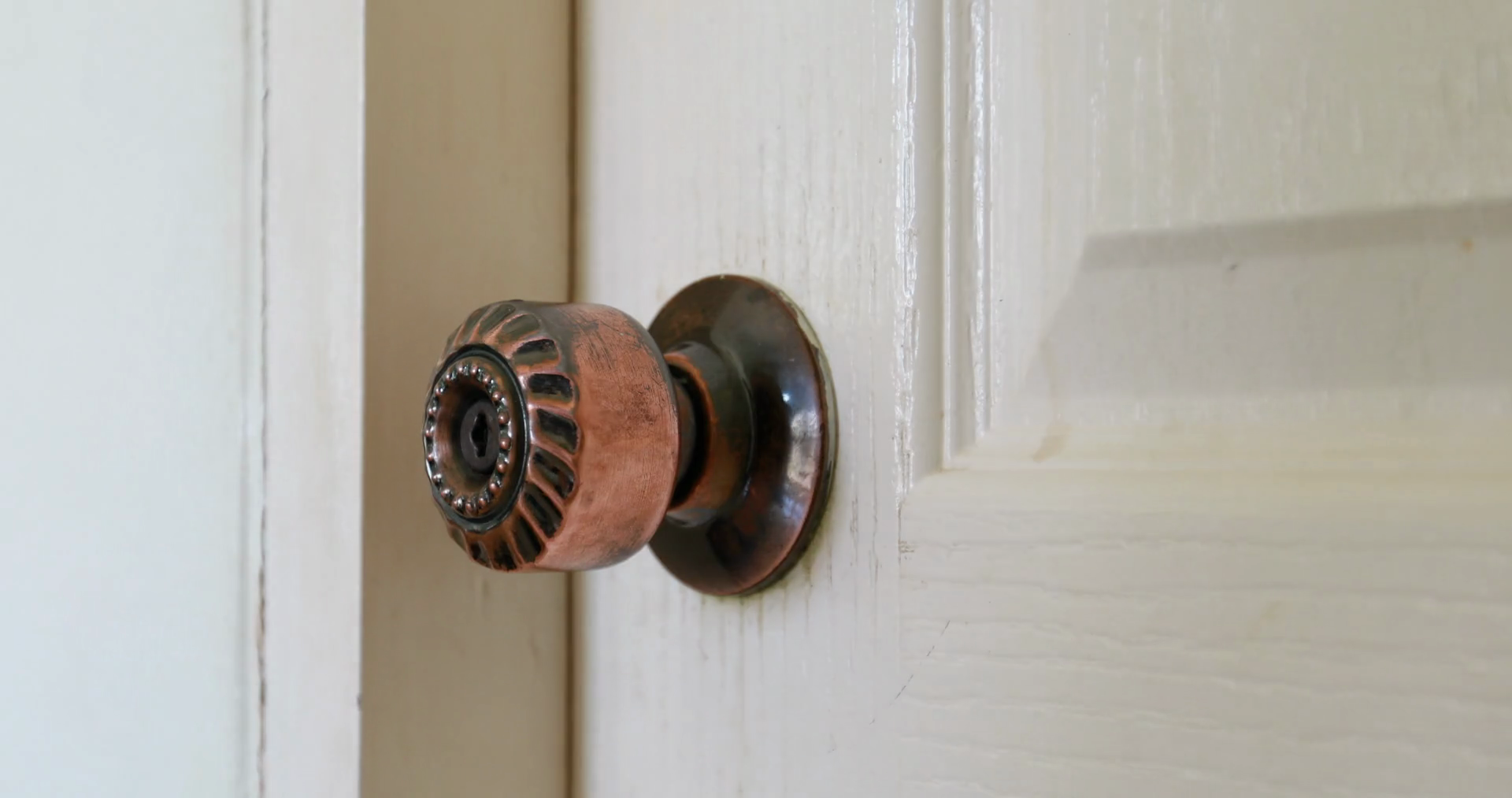 Hand Open Door Macro Shot With Focus On Stock Footage SBV-312264367 ...