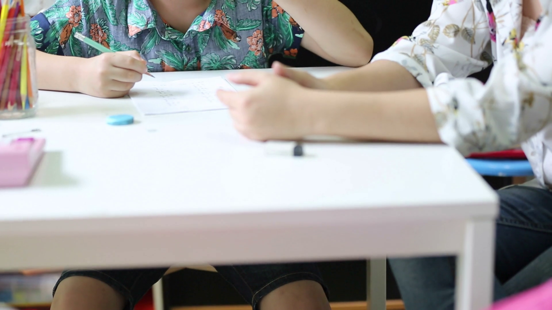 Mom Is Force Son To Do Homework Of School Stock Footage SBV-302974775 ...