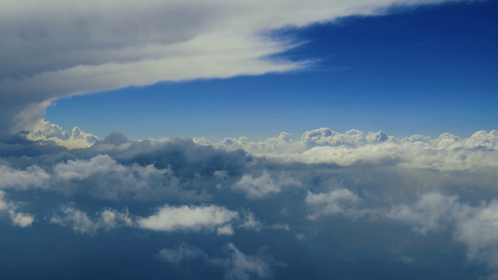 Blue Sky With Clouds Bird's-eye View Stock Footage SBV-337986113 ...