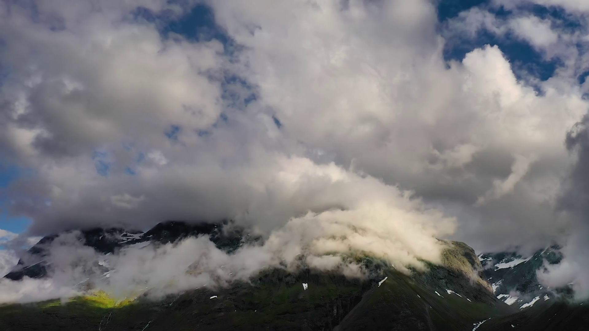 Mountains Covered In Moving Clouds Beautiful Stock Footage SBV ...