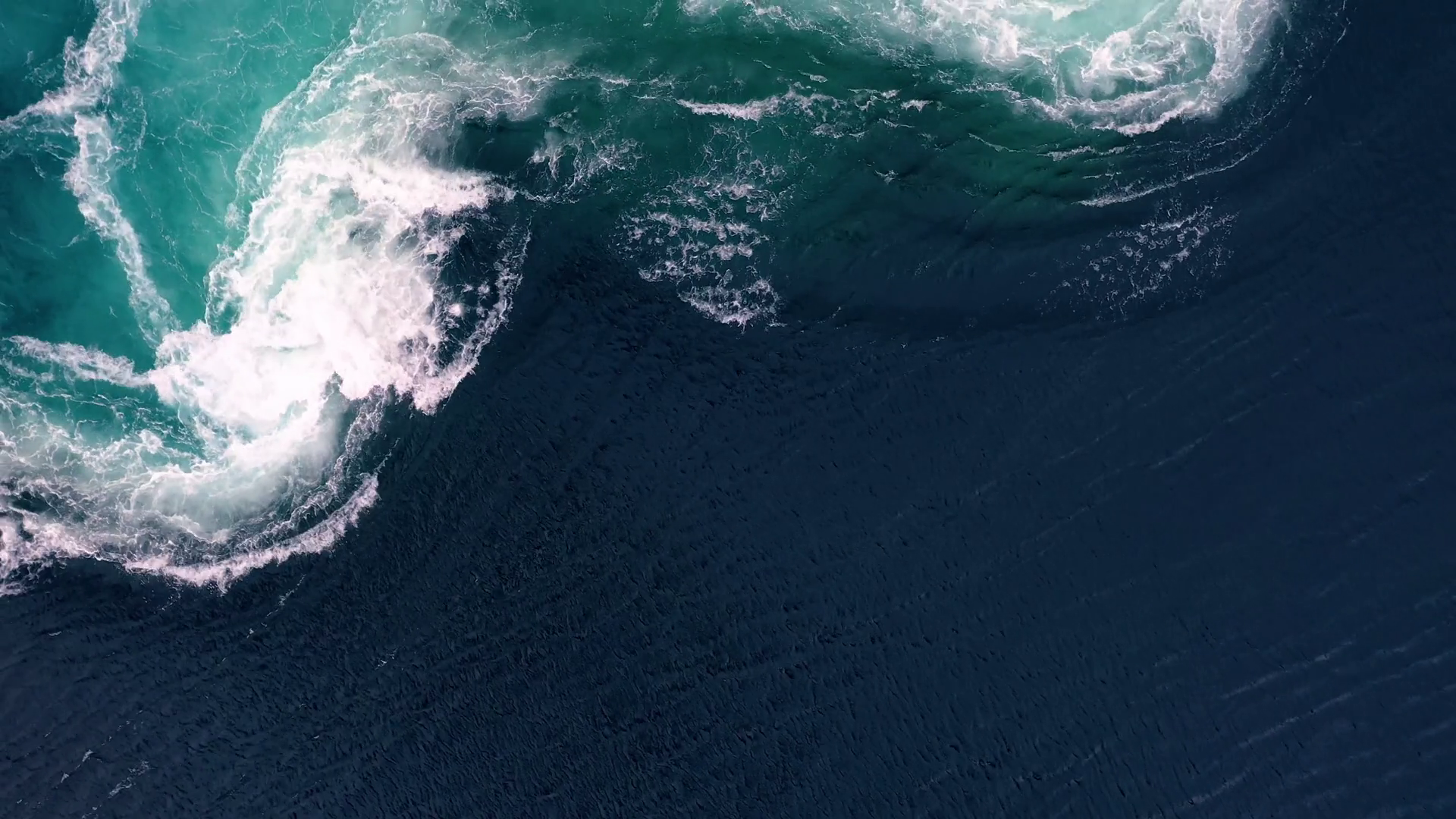 Waves Of Water Of River Sea Meet During High Stock Footage SBV ...