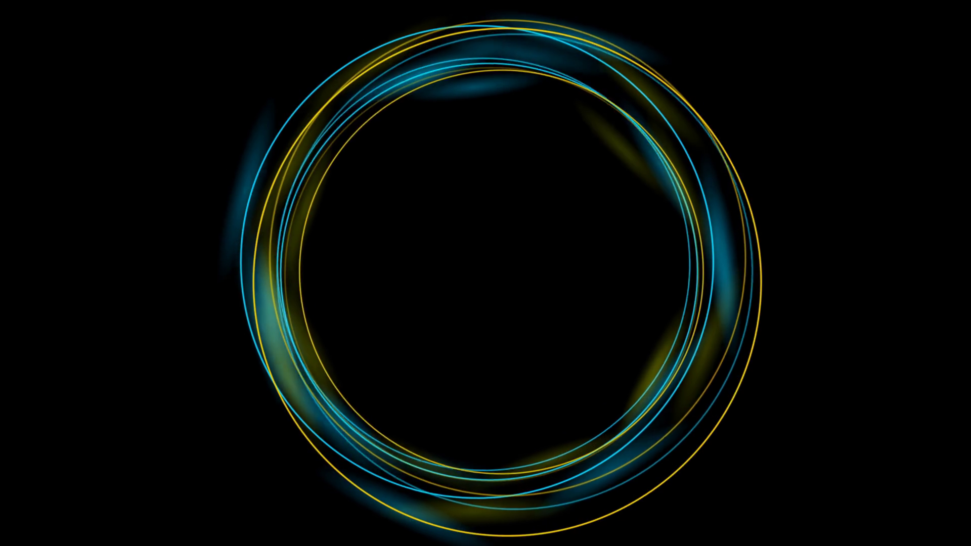 Blue Yellow Neon Glowing Rings Abstract Stock Motion Graphics SBV-351779599 - Storyblocks