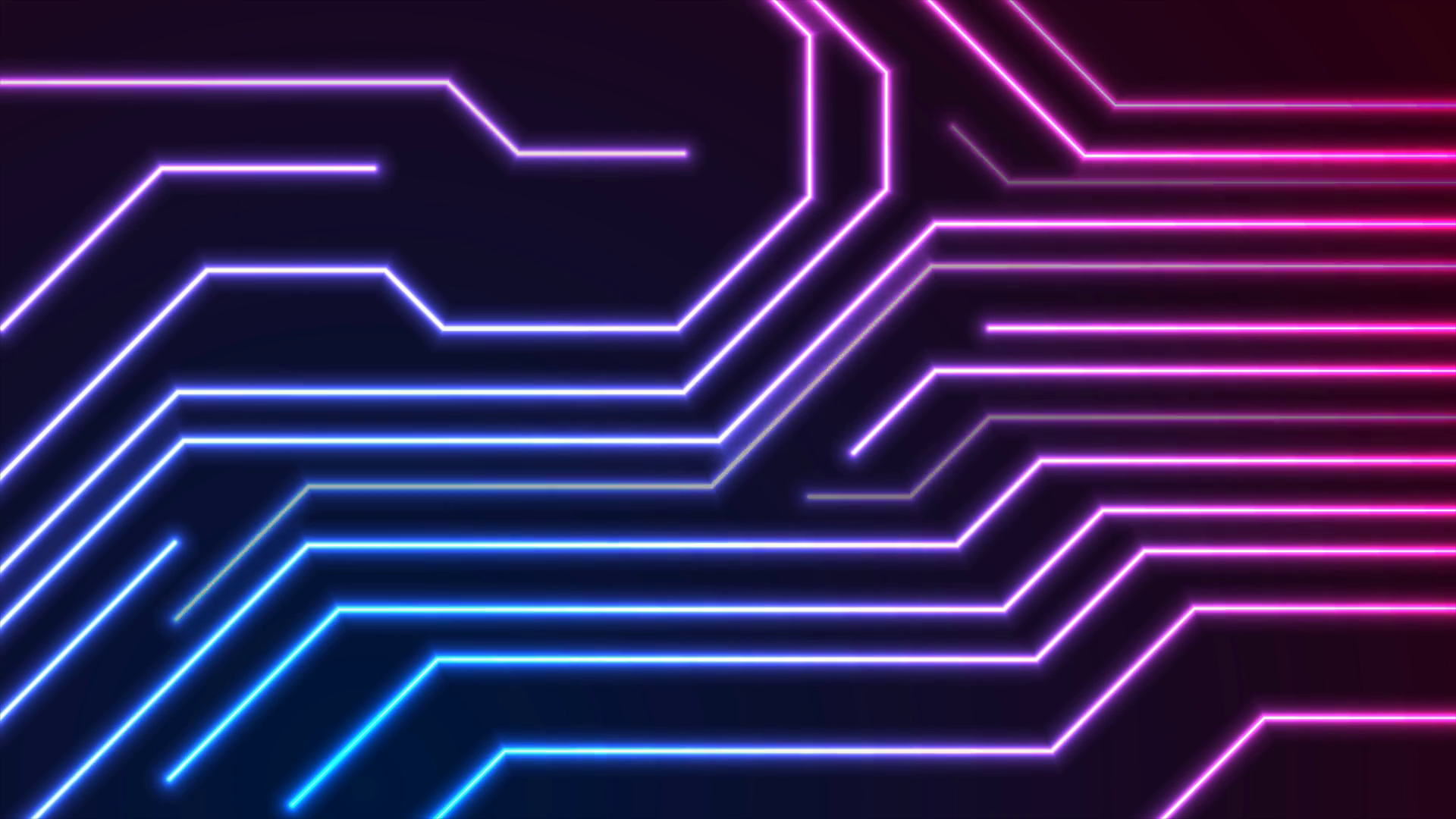 Glowing Blue Purple Neon Circuit Board Lines Stock Motion Graphics SBV ...