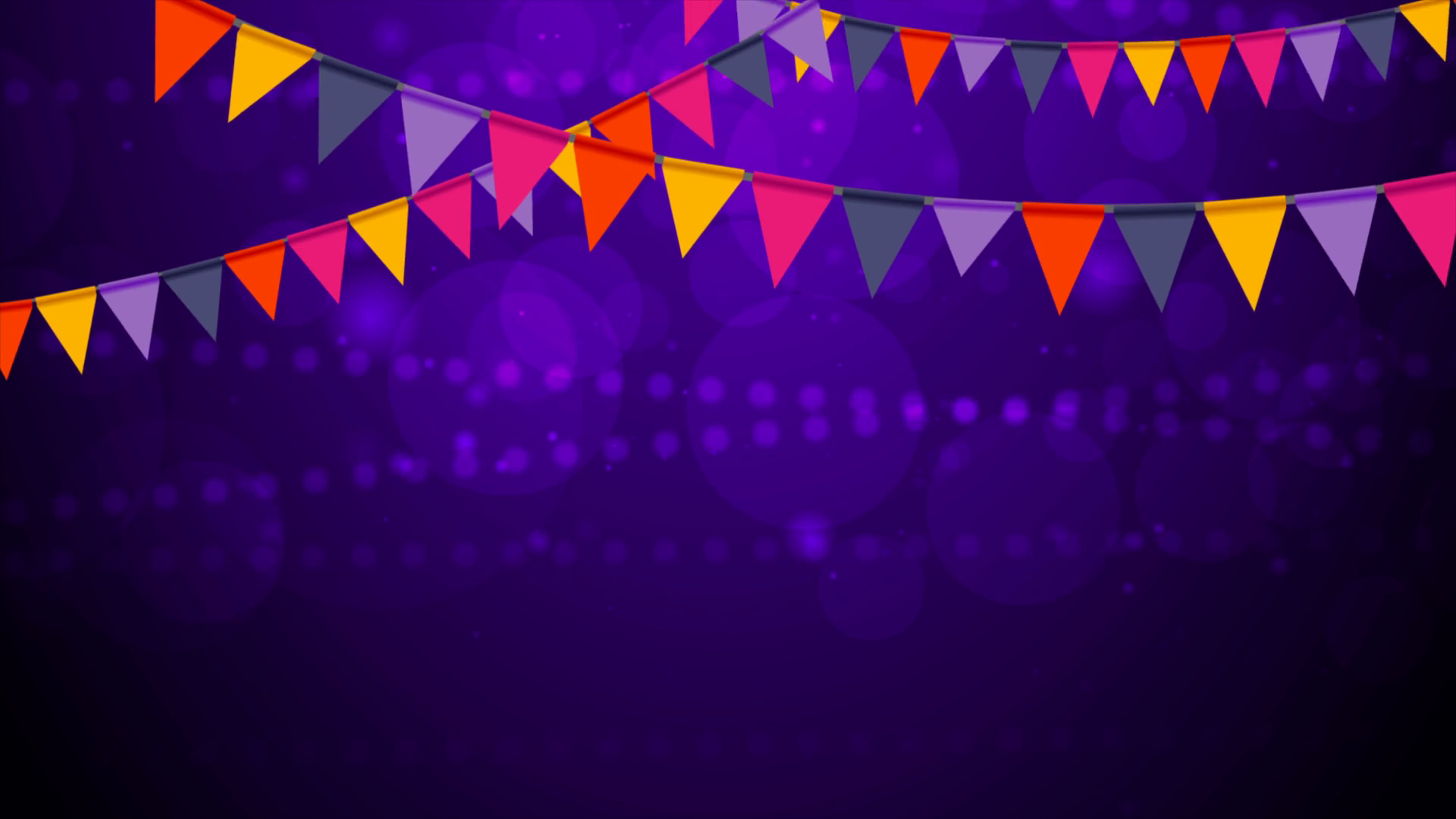 Colorful Festive Party Flags On Violet Stock Motion Graphics SBV ...