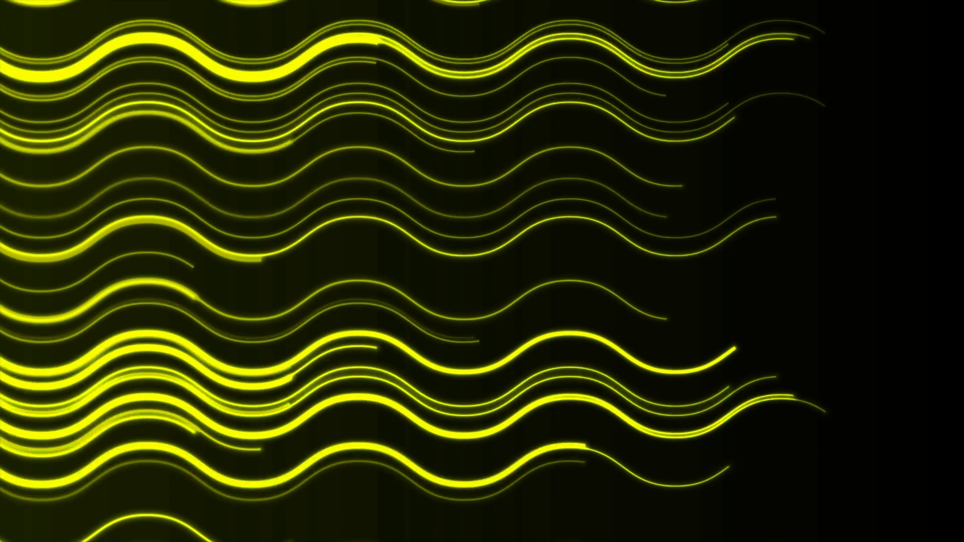 Bright Yellow Neon Wavy Lines Abstract Tech Stock Motion Graphics SBV ...