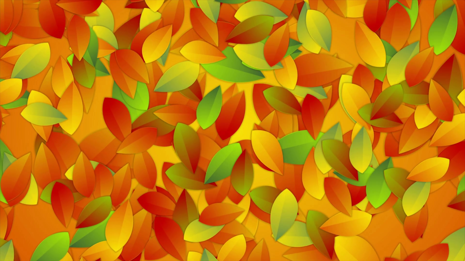 Bright autumn leaves abstract video animation. Seamless looping. Video ...