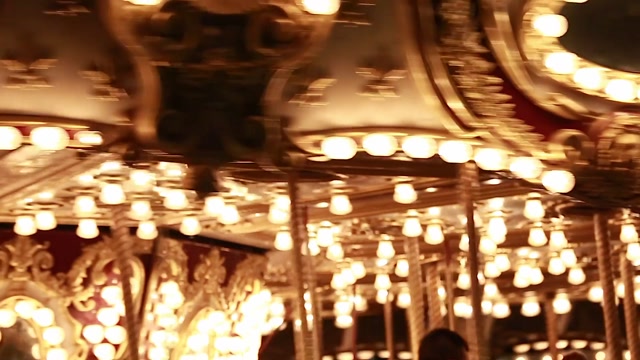 Flashing Lights On A Carnival Ride Stock Footage: Royalty-Free Video ...