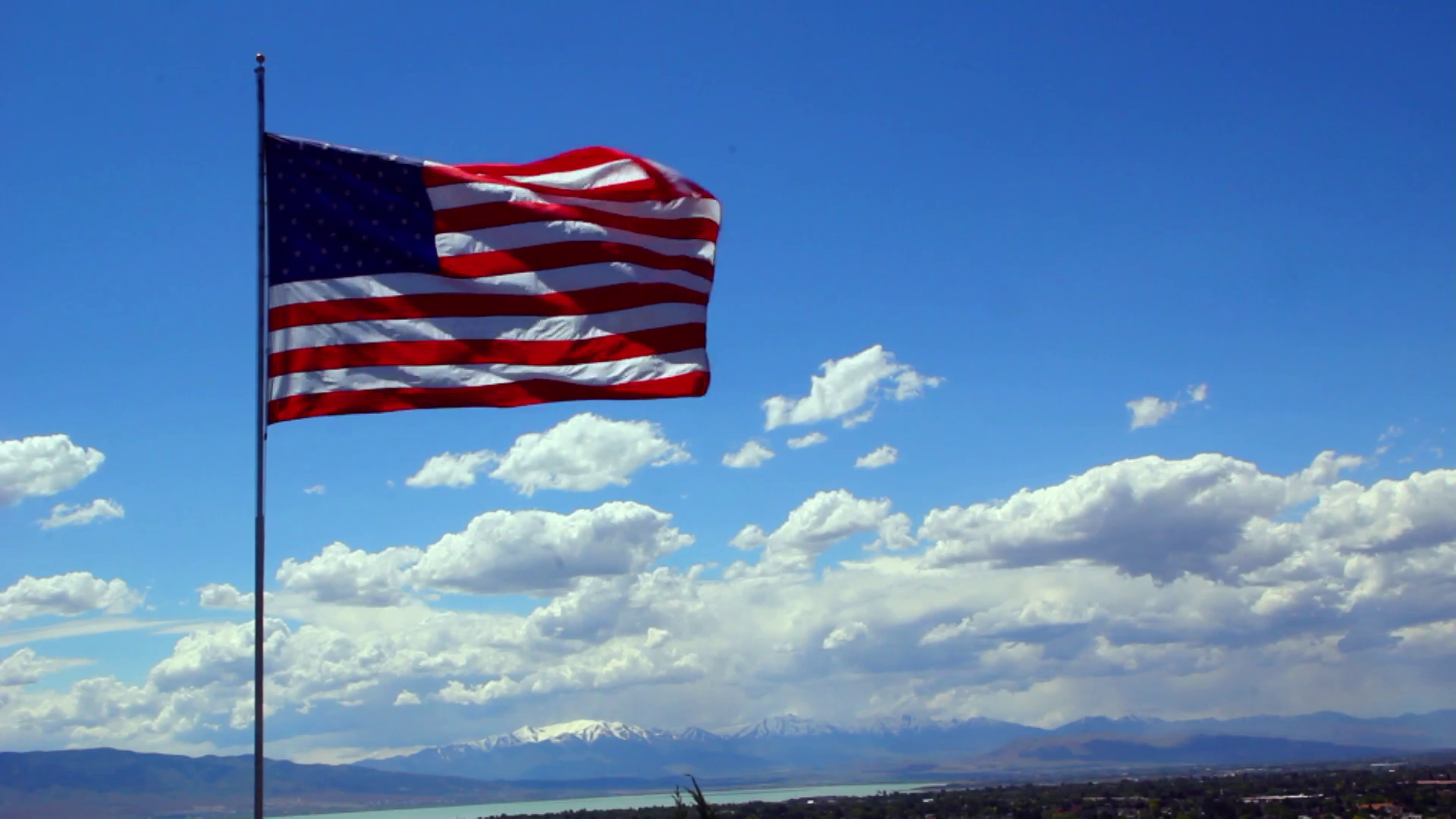 American Flag and Clouds Stock Video Footage 00:30 SBV-301025349 ...