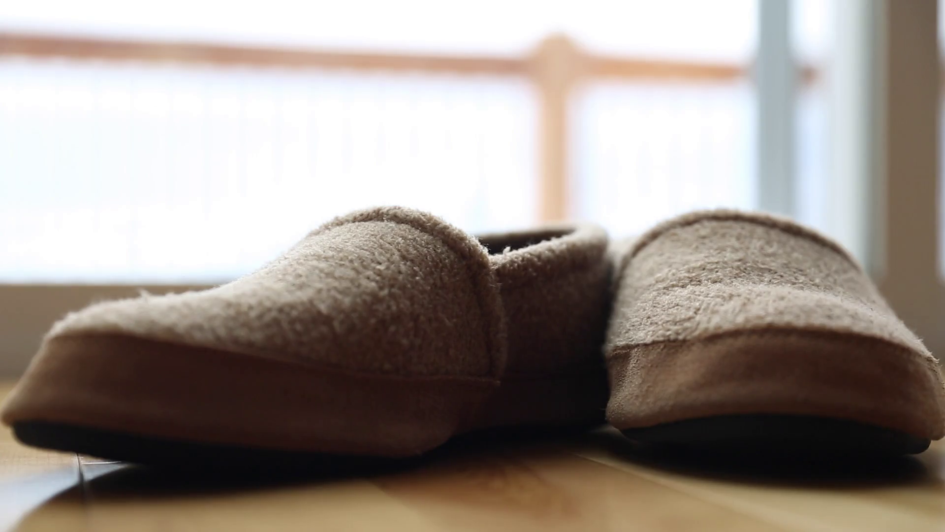 Man Wears Pair Of Slippers Stock Footage SBV-301038013 - Storyblocks
