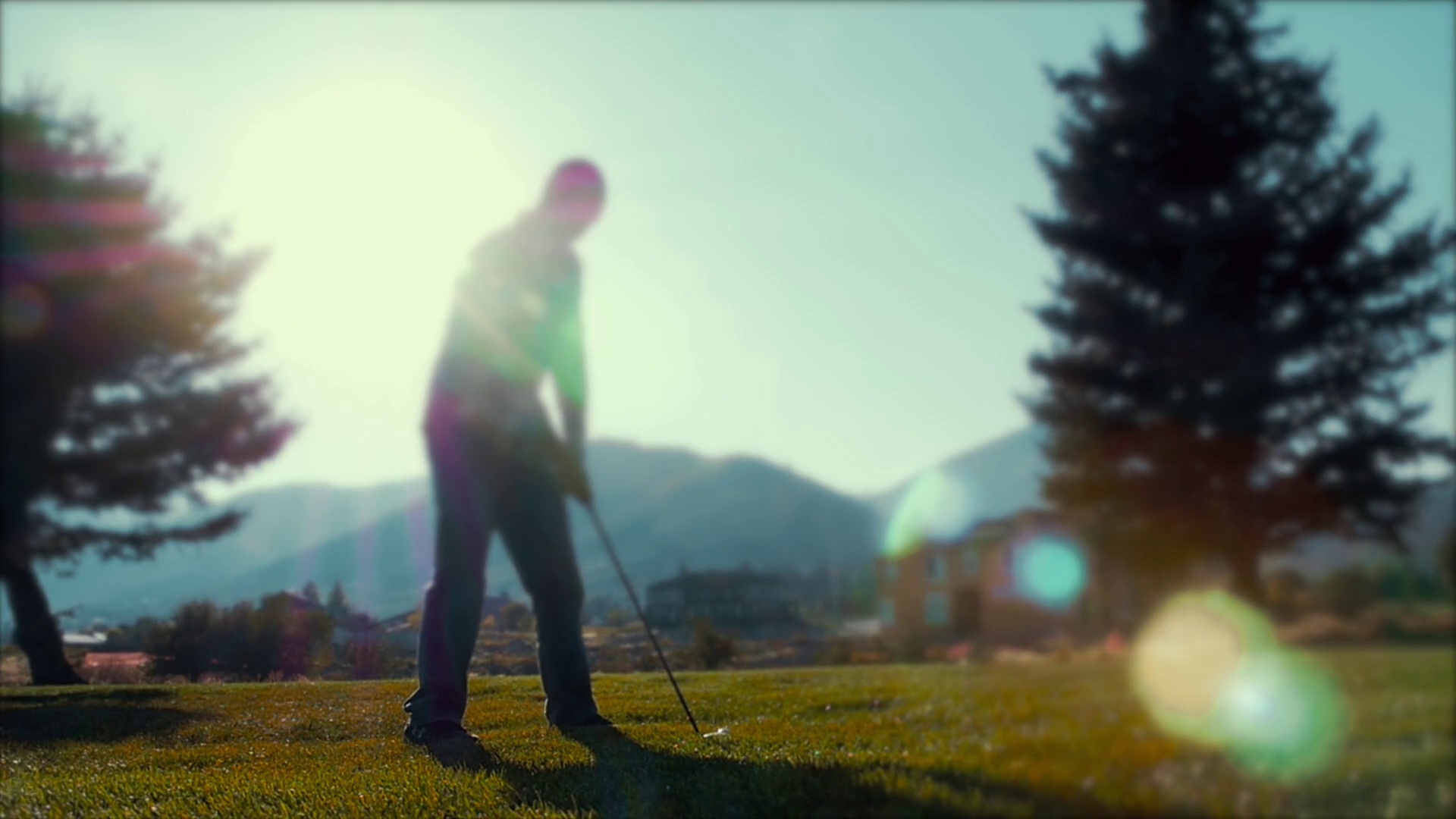 Slow Motion Of Man Hitting Golf Ball On Golf Stock Footage SBV ...