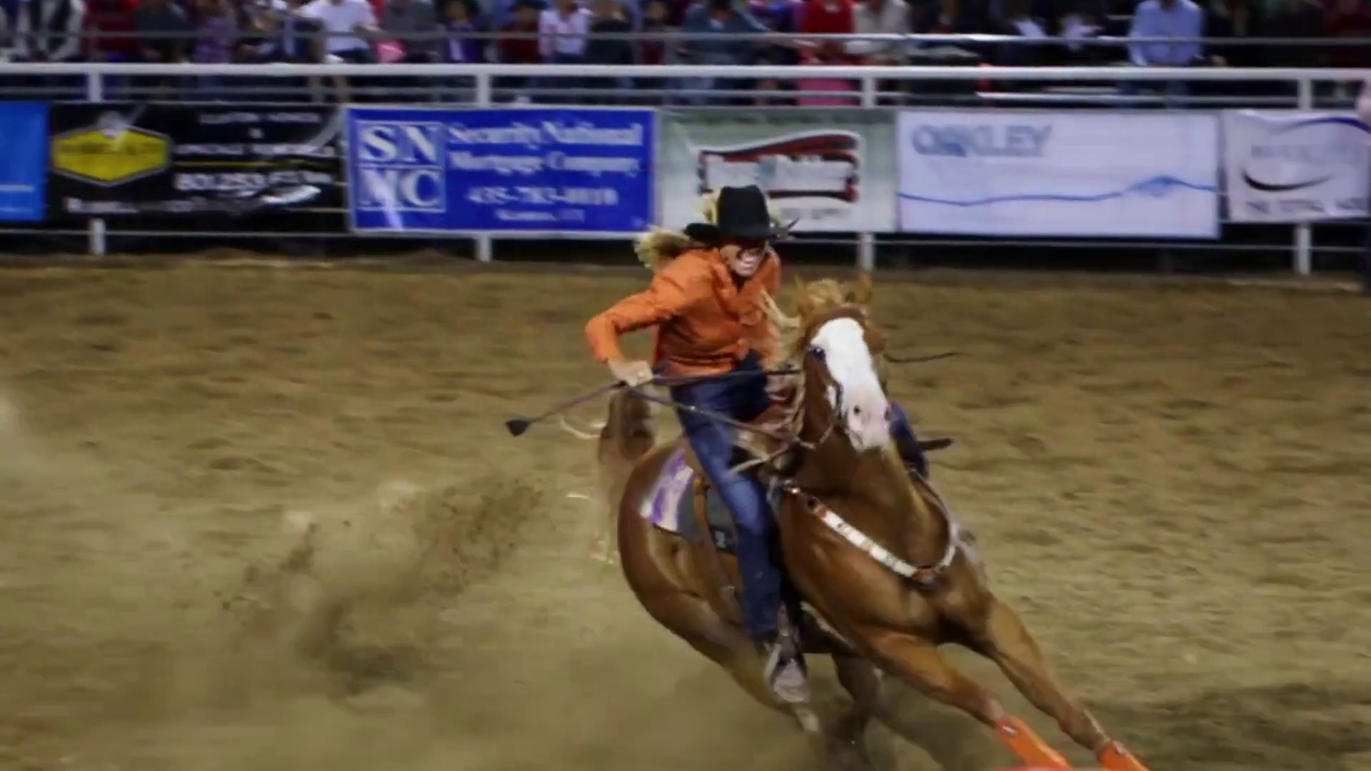 Slow Motion Rodeo Barrel Racing Stock Footage SBV-301039070 - Storyblocks