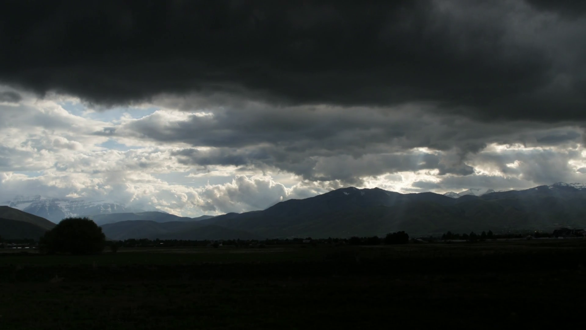 Timelapse Storm Clouds Over Mountain Stock Footage SBV-301536164 ...