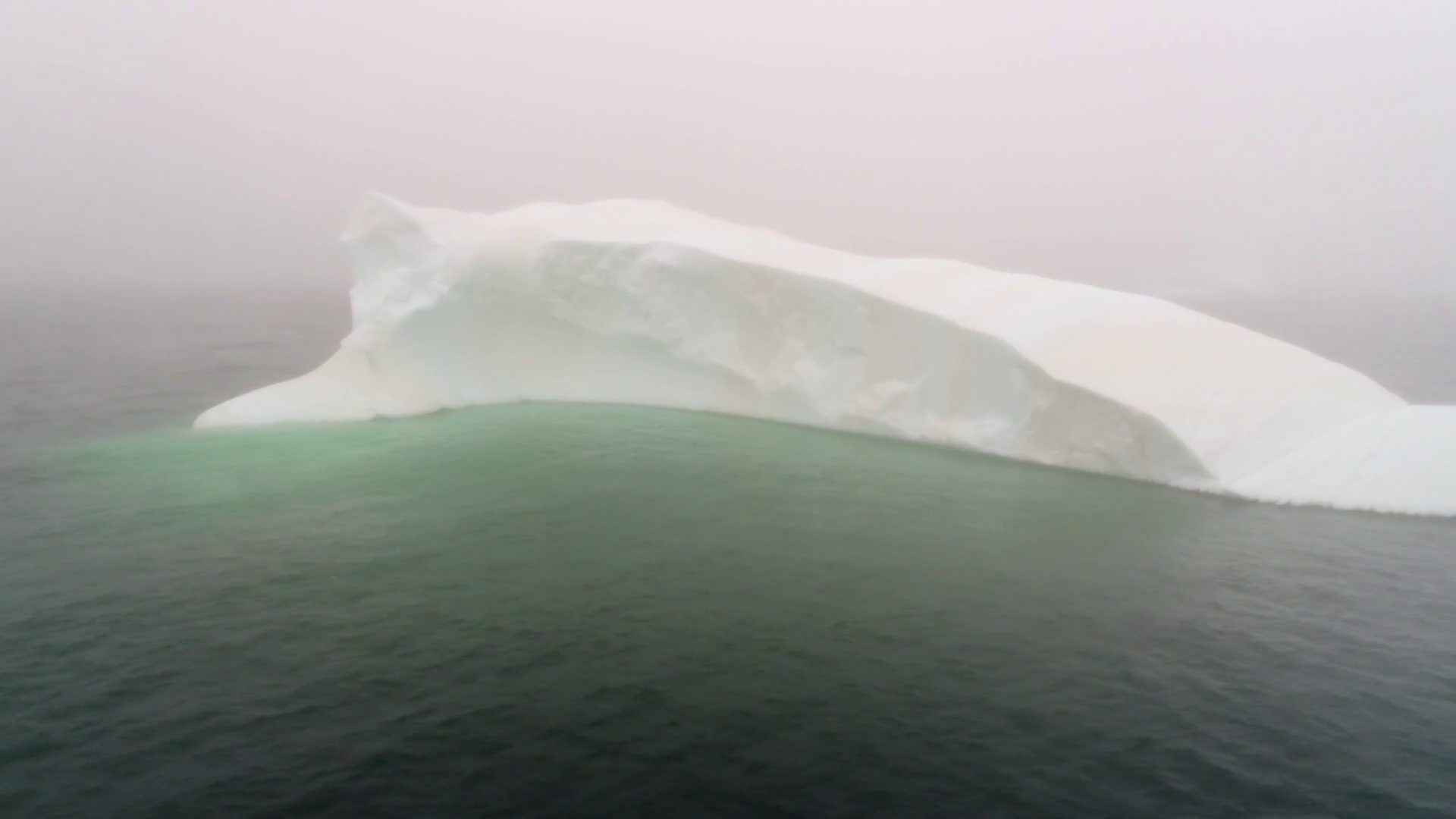 Aerial Rotating Shot Of Cool Iceberg In Cold Stock Footage SBV ...