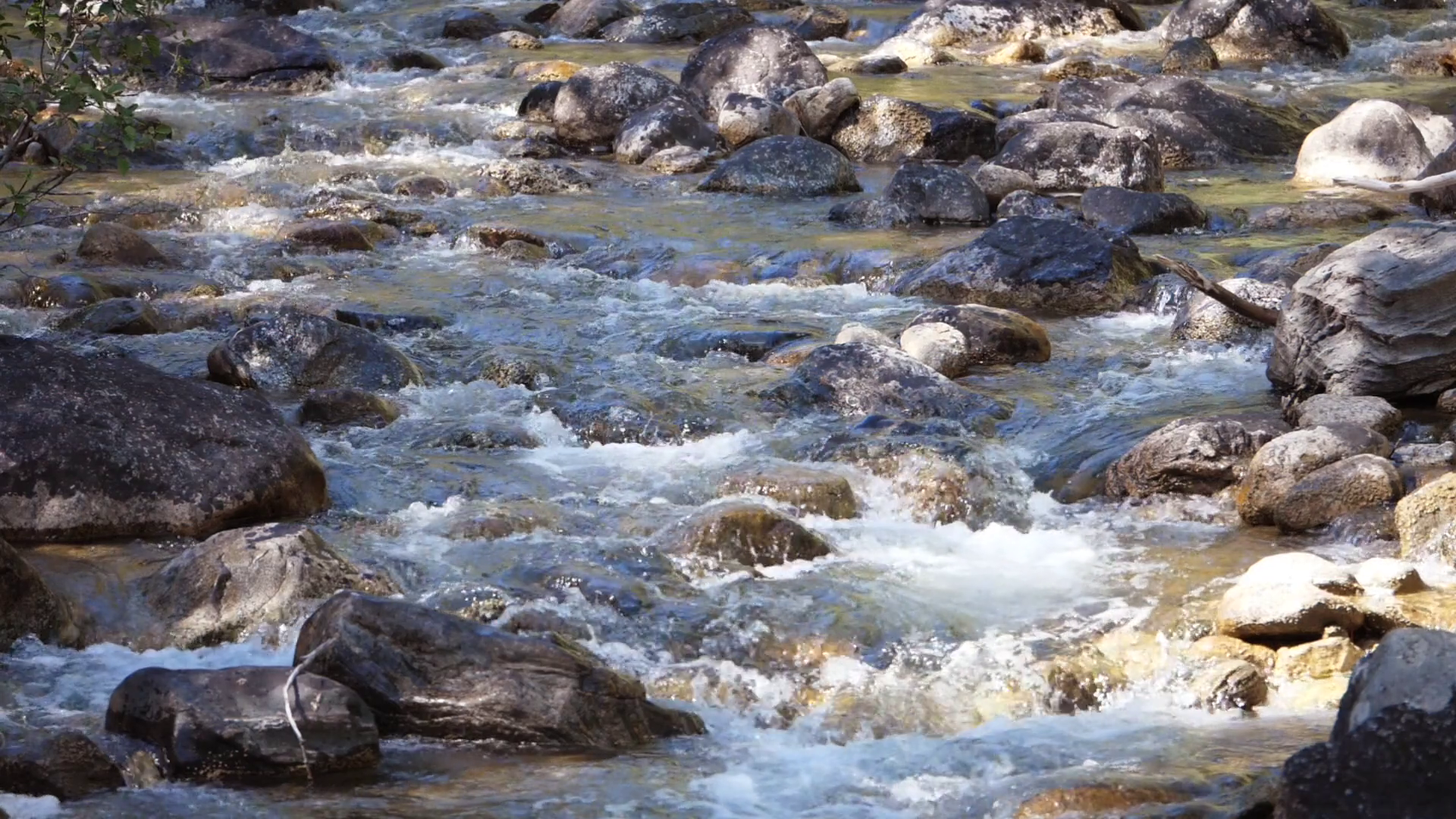 Slow Motion Of Beautiful Mountain River Stock Footage SBV-327153241 ...
