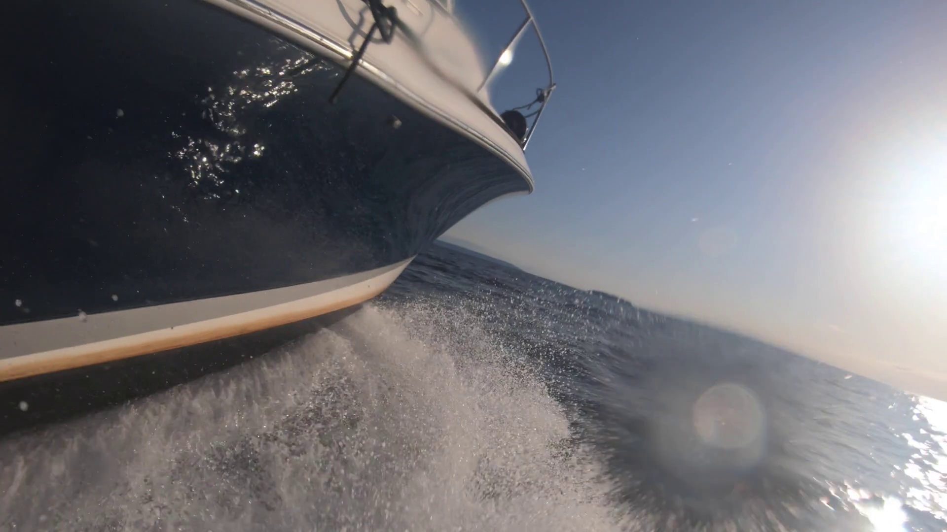 Slow Motion Of Boat Cruising Through Choppy Stock Footage SBV-338961353 ...