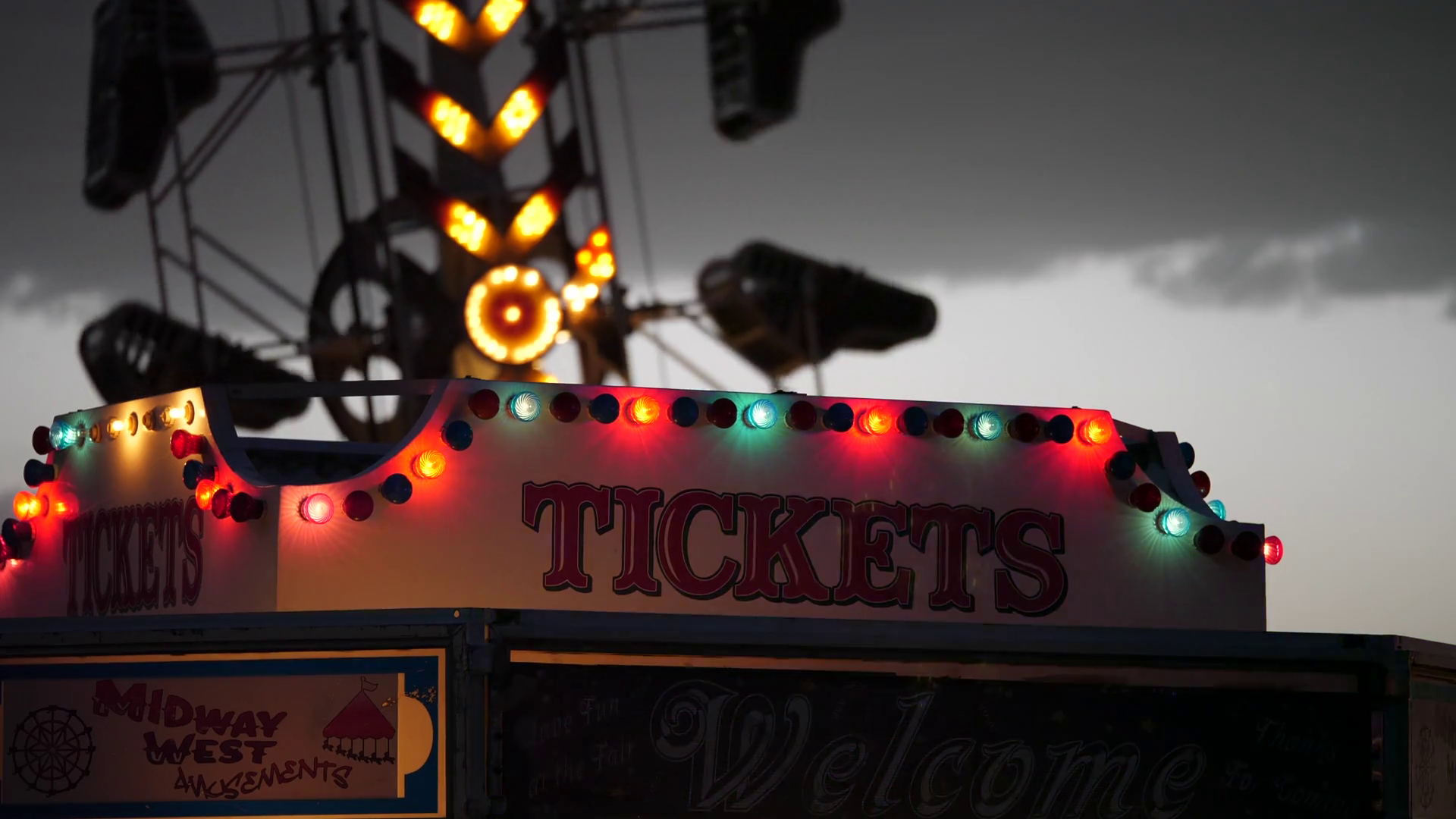 Slow Motion Of Ticket Booth Fun Carnival Stock Footage SBV-346412283 ...
