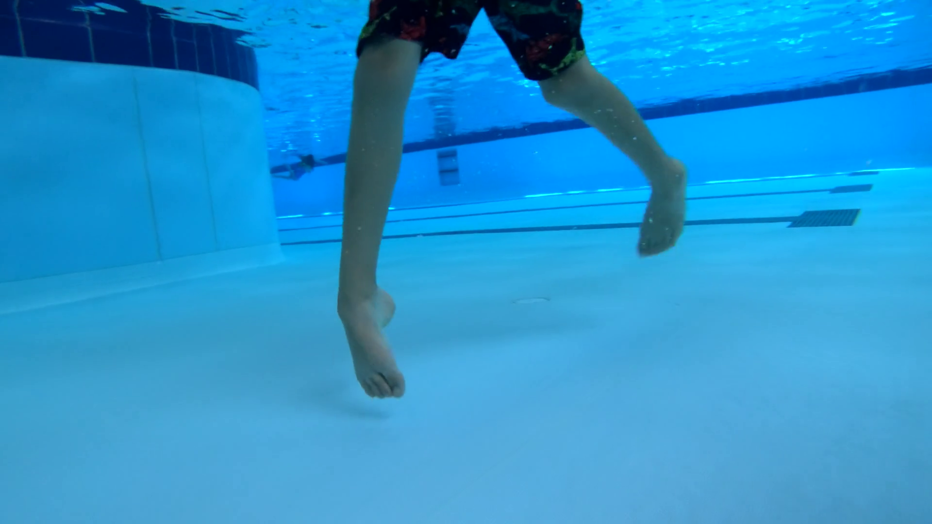 Underwater Footage: Child Swimming In Pool Stock Footage SBV-337806301 ...