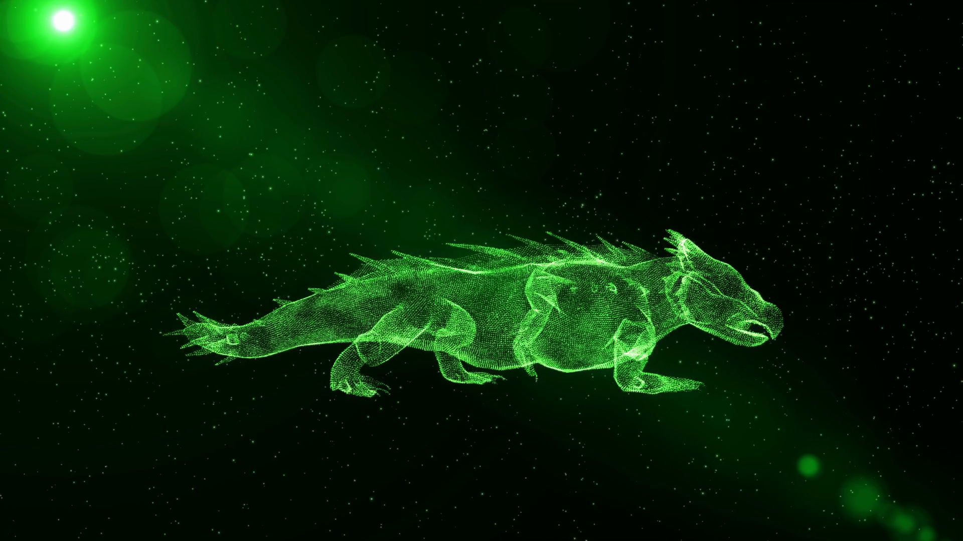 Komodo Dragon Abstract Reptile Animal Stock Motion Graphics SBV ...