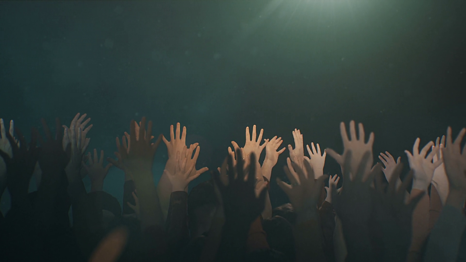 Hands raised in worship with lens flare and white Dove. Stock Video ...
