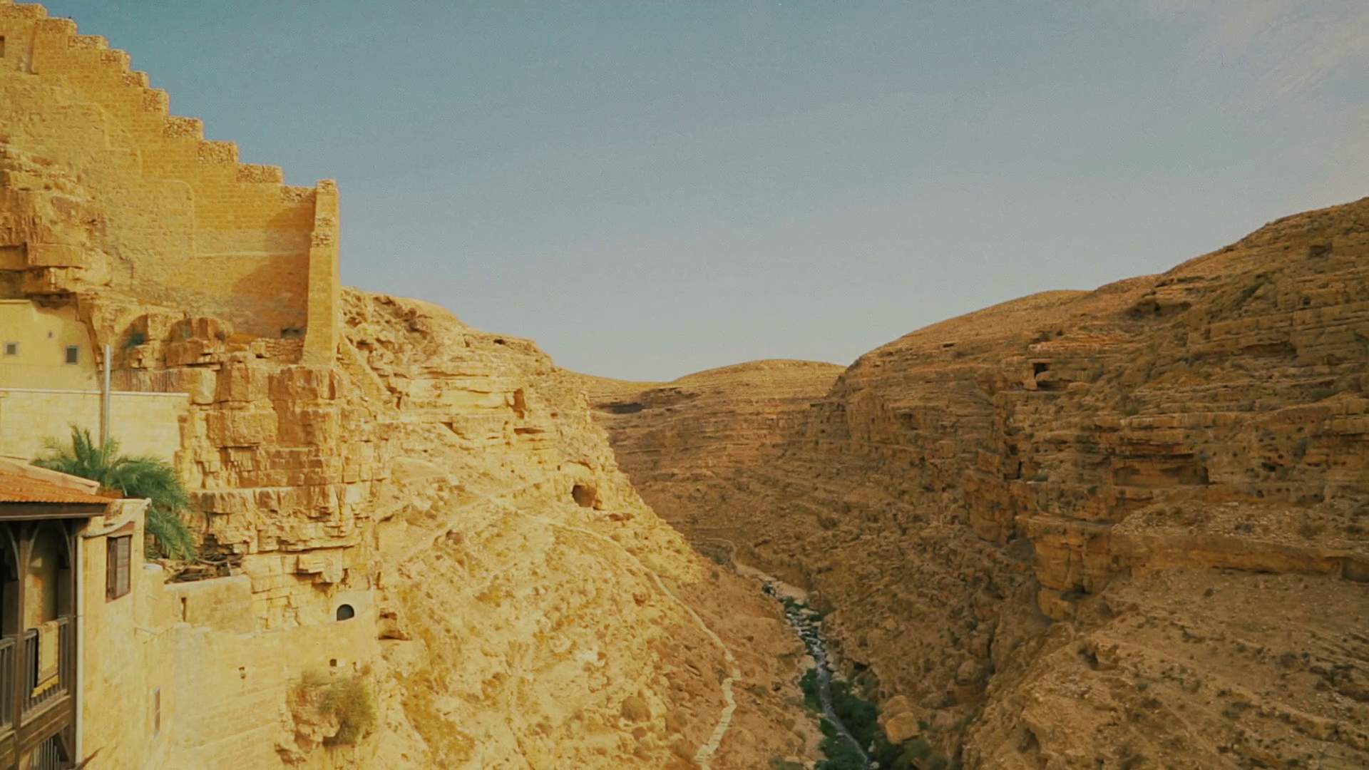 Kidron River Valley Panorama Viewed From Stock Footage SBV-307038416 ...