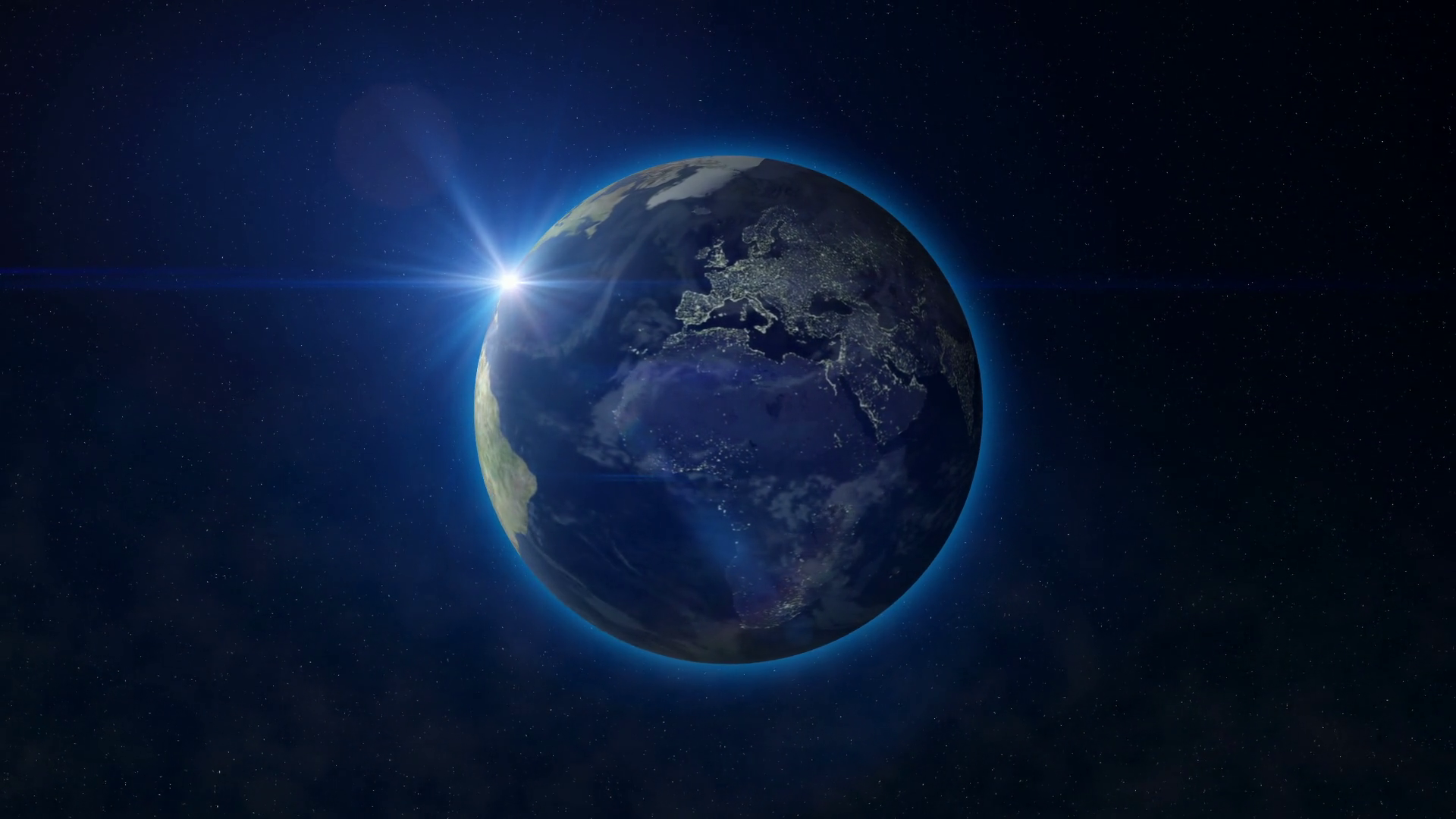 Planet Earth with Sun. Concept animation. Stock Video Footage - Storyblocks