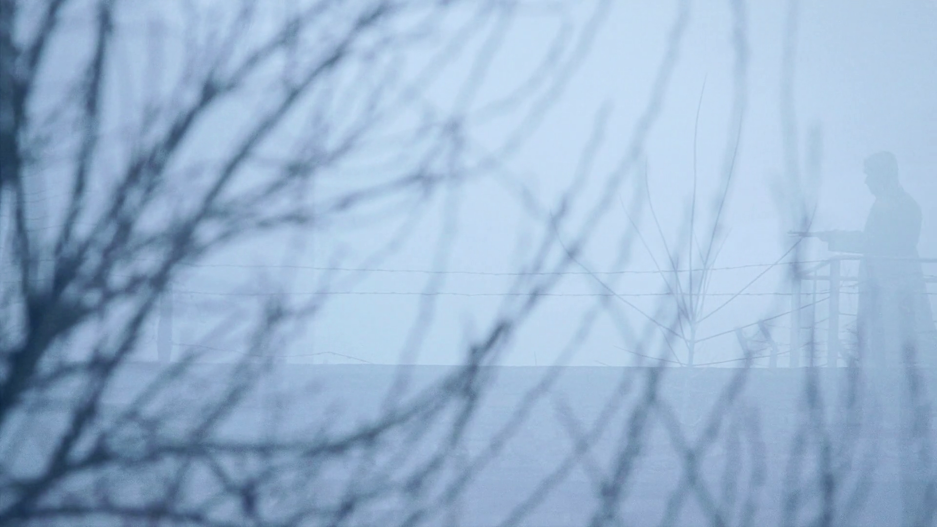 Soviet Soldier In Guard Tower Winter Scene Stock Footage SBV-307059518 ...