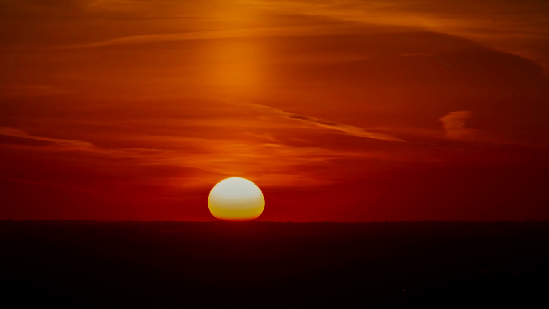 Extreme Long Shot Of Stunning Sunset Sky Stock Footage SBV-329706648 ...