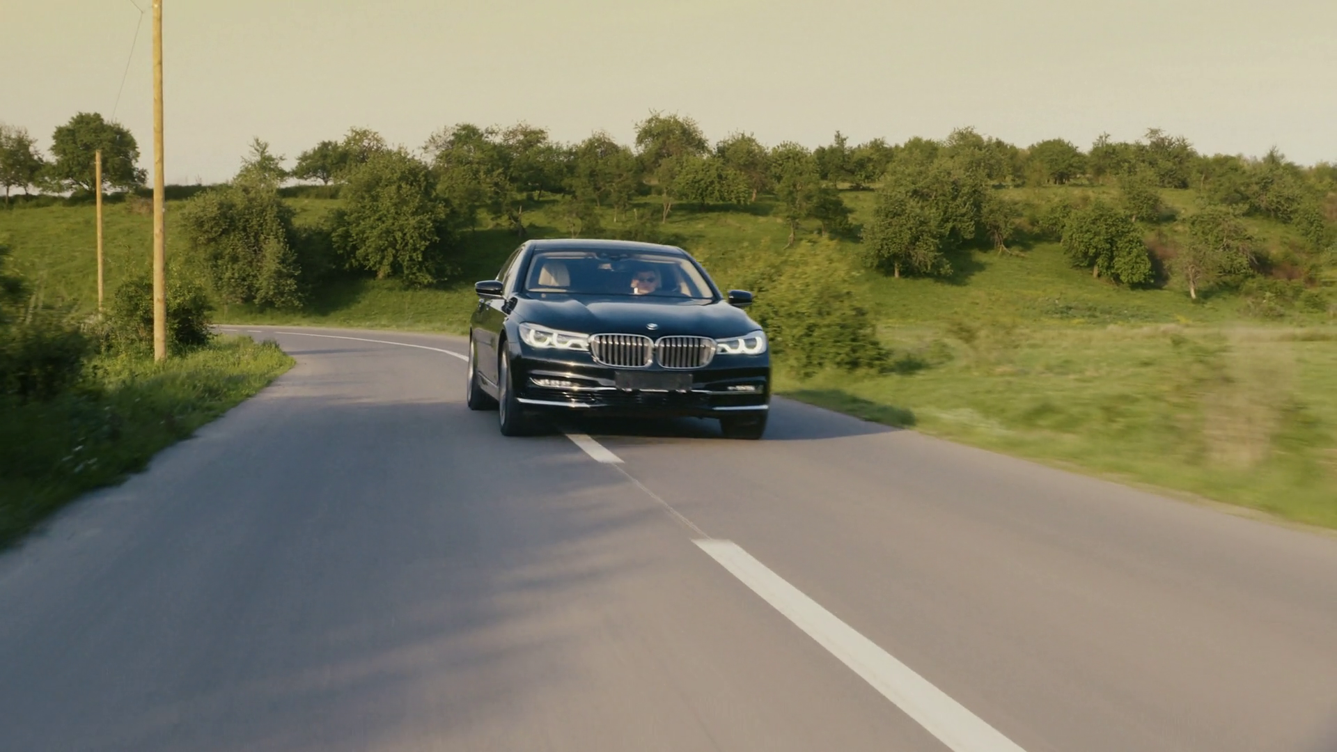 Luxury car driving in a beautiful landscape Stock Video Footage ...