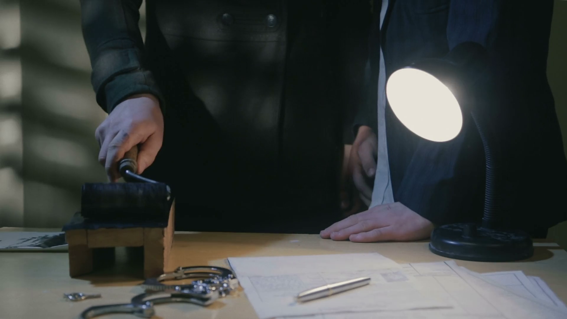 Secret Police Takes Fingerprints Of Criminal Stock Footage SBV ...