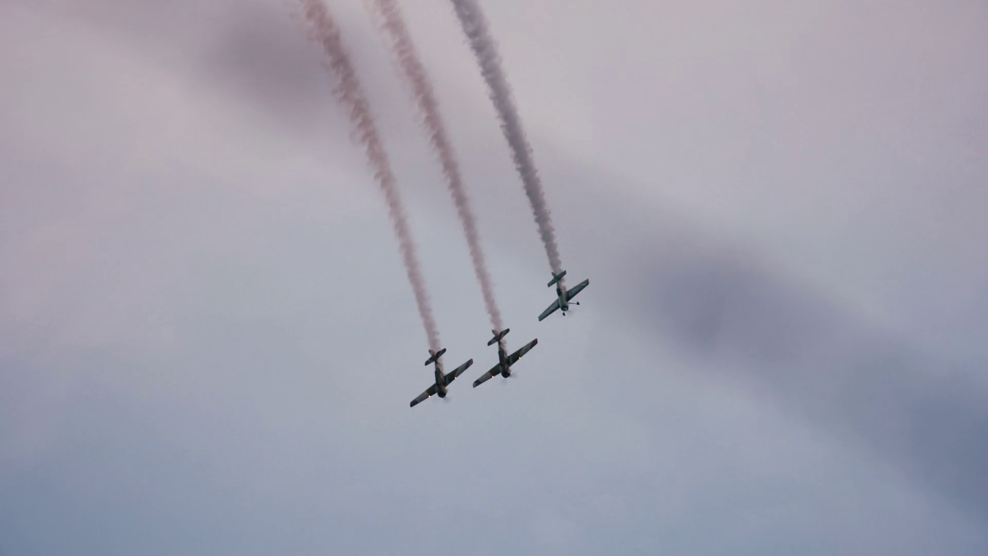 Three Airplanes Descending Ascending Stock Footage SBV-317710824 ...