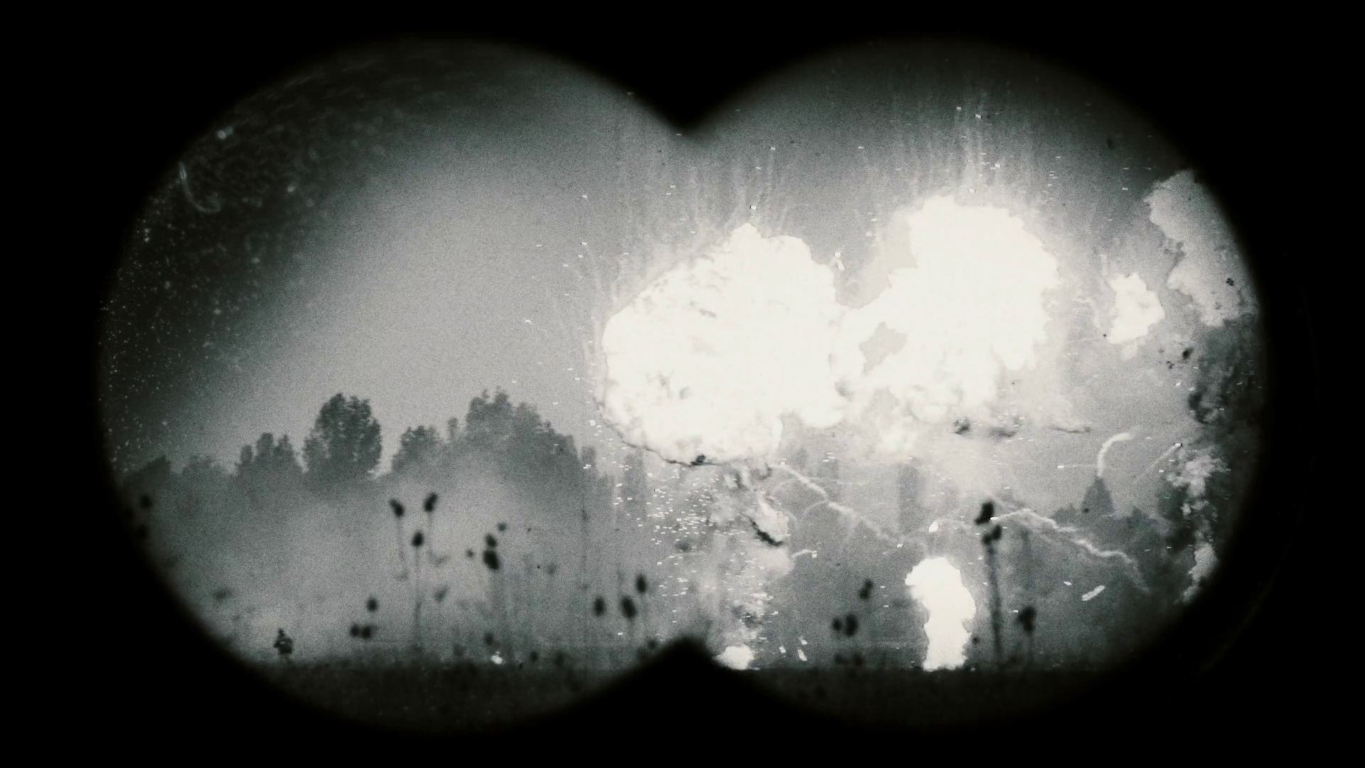 World War II era airplane and explosions Stock Video Footage - Storyblocks