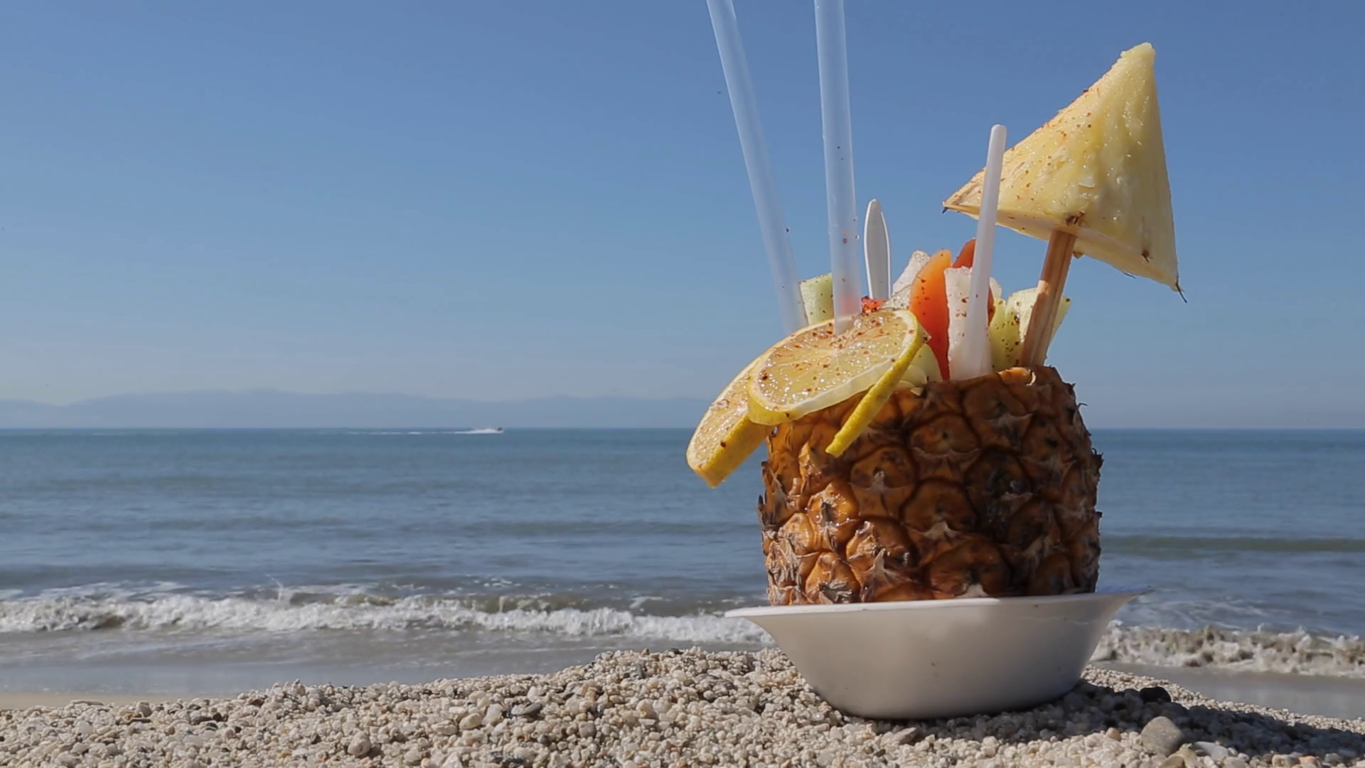 Mexican Fruit Drink on the Beach, Puerto Vallarta, Nayarit, Mexico ...