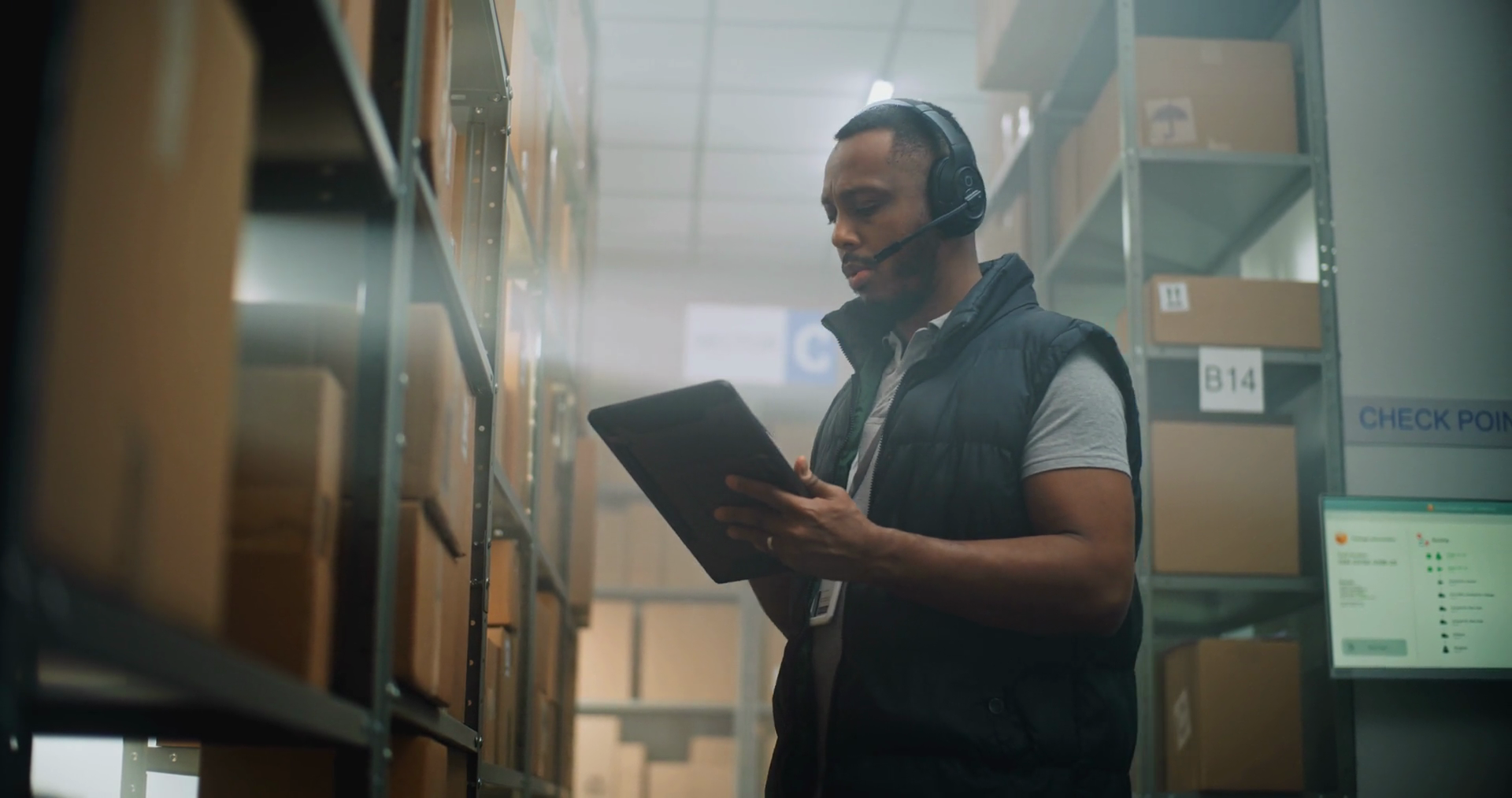 African American Inventory Manager In Stock Footage SBV-351731981 ...